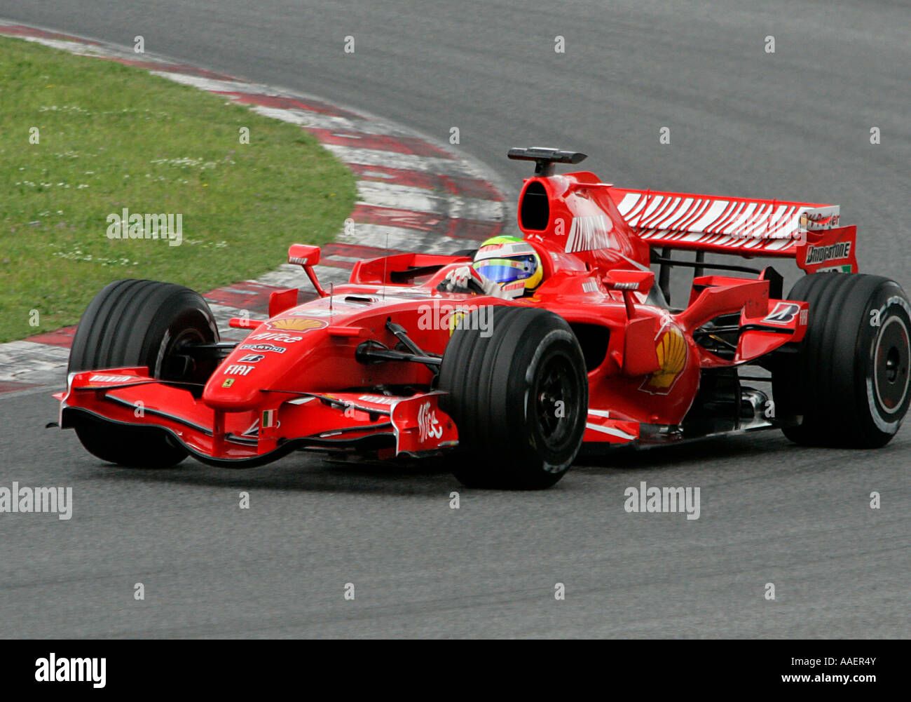 Felipe Massa driving for Ferrari in the 2007 Formula One Spanish Grand ...
