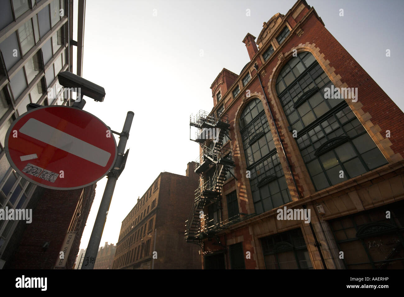 Rear view of Hatters Hostel fire escape, taken from junction of Hilton ...
