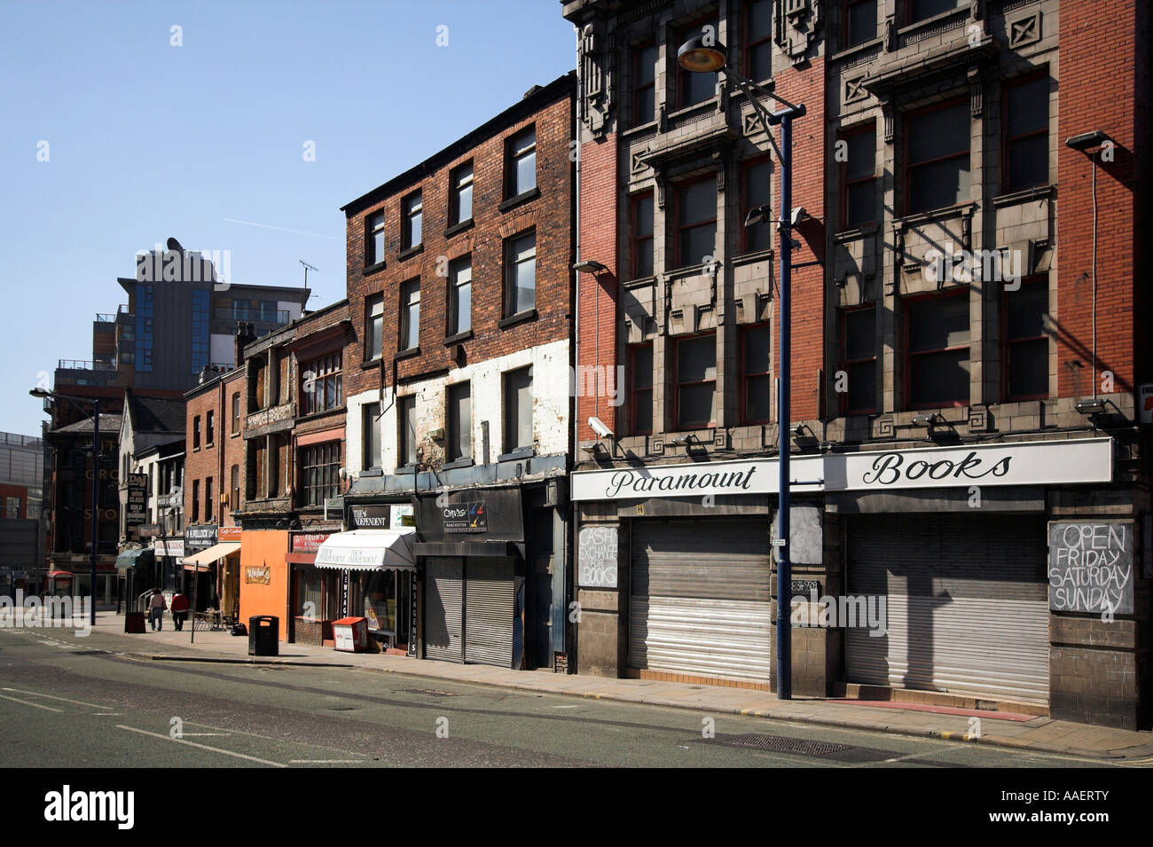 Withy Grove, Shudehill, Northern Quarter, Manchester, UK Stock Photo ...