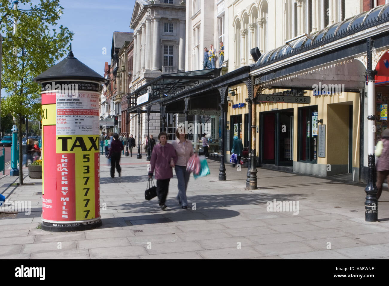 Southport Town centre shopping arcade, Lord Street, Merseyside uk Stock ...