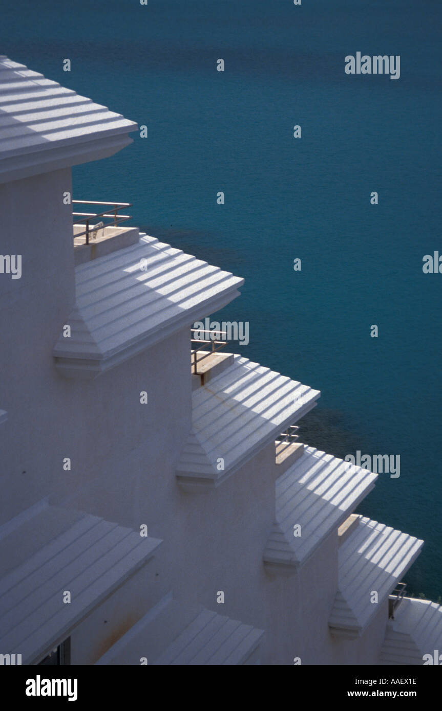 Bermuda Architecture Roofs next to water Stock Photo - Alamy