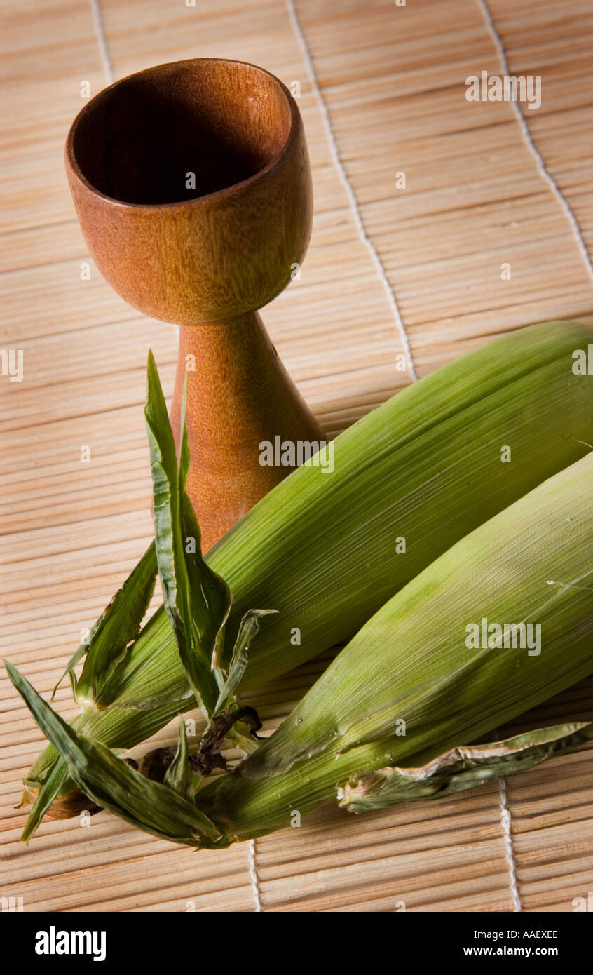 Kwanzaa cup with ears of corn Stock Photo - Alamy