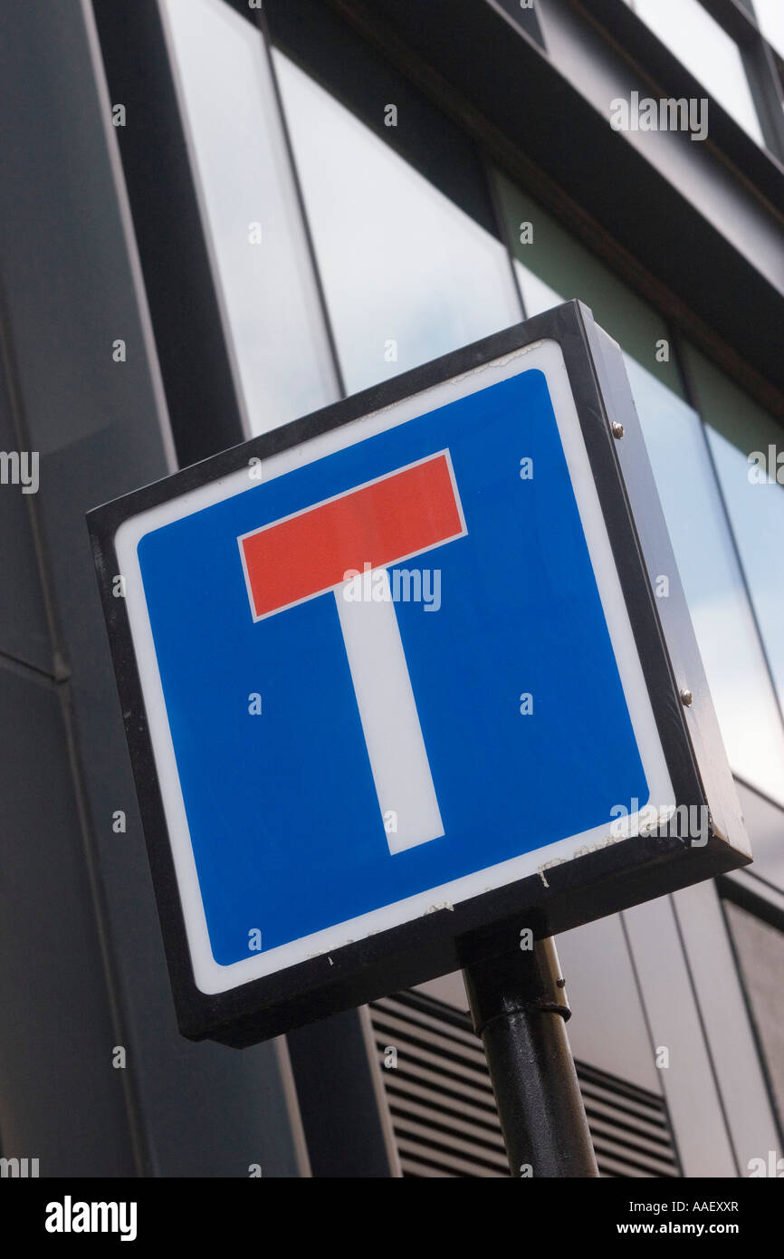 UK traffic sign - dead end sign London GB UK Stock Photo - Alamy