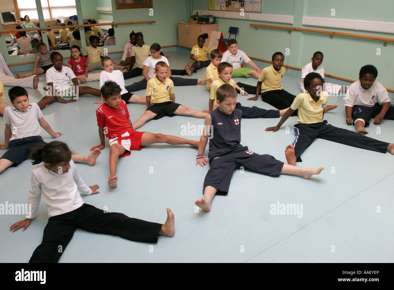 Children Exercise In School