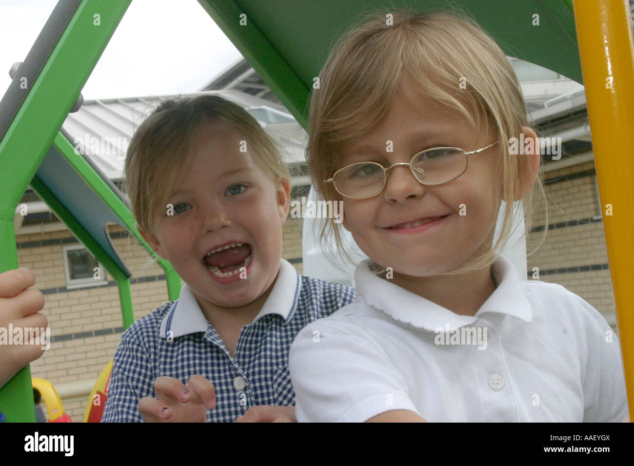 Primary school children at play in break Stock Photo - Alamy