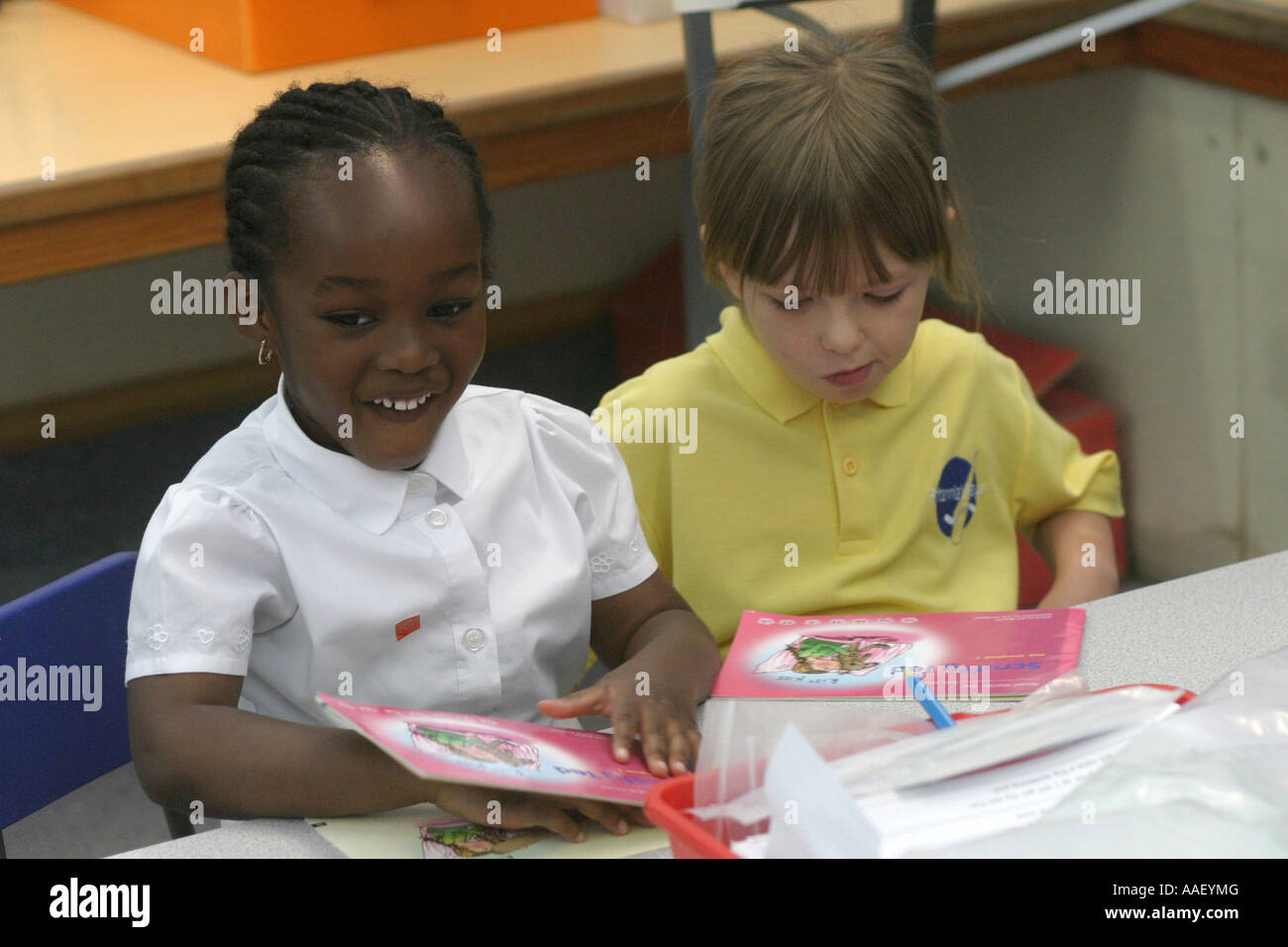 Primary school children in classroom Stock Photo - Alamy