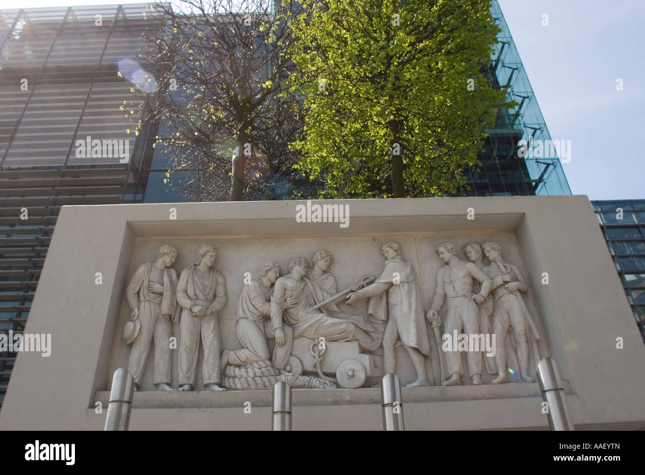 The Battle of St Vincent Frieze in marble circa 1826 by Edward Hodges ...