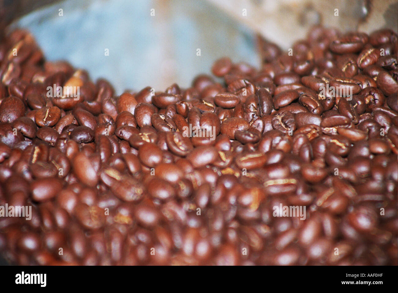 Coffee roating process Stock Photo - Alamy