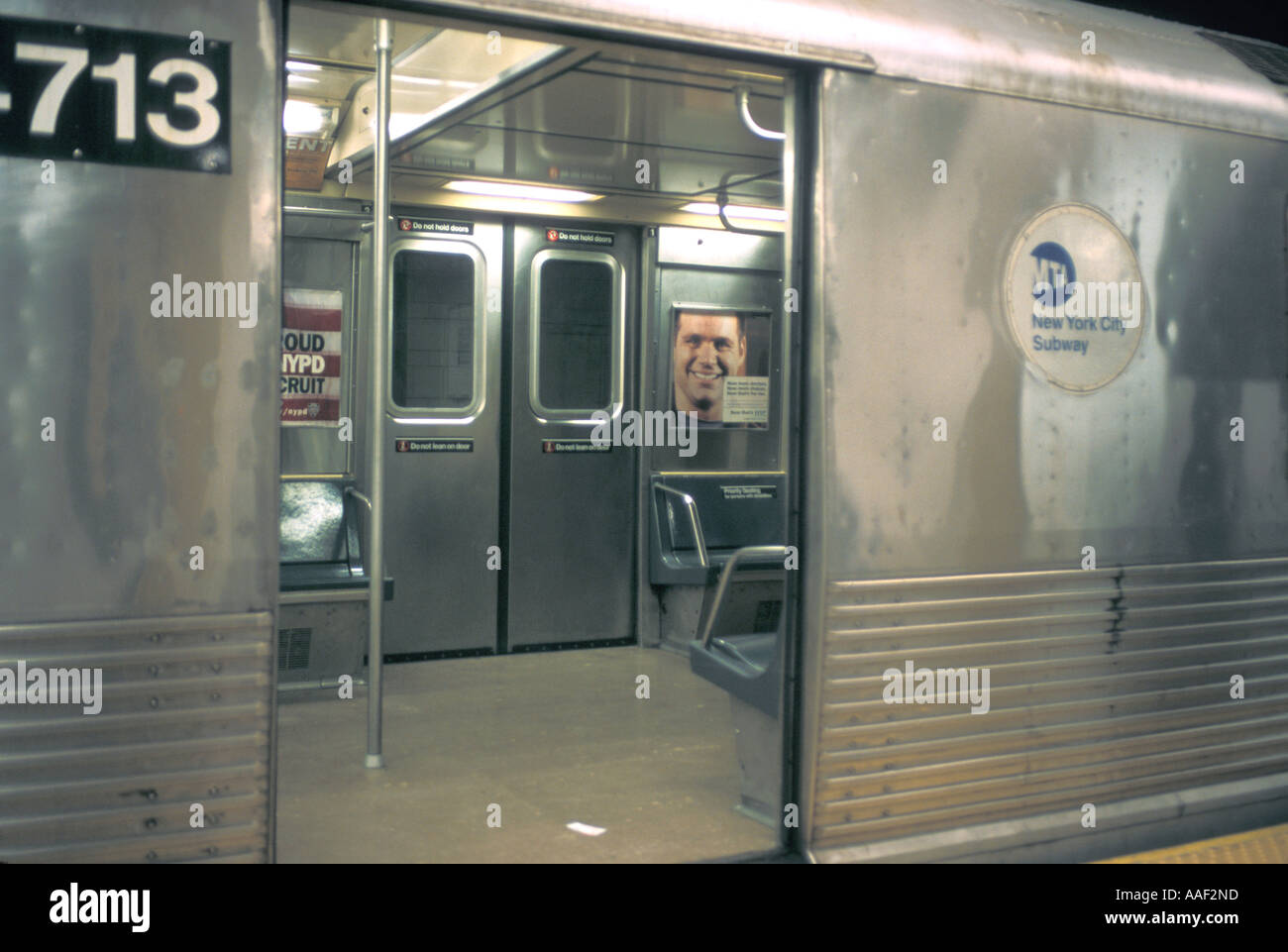 New York Subway Car Stock Photo - Alamy