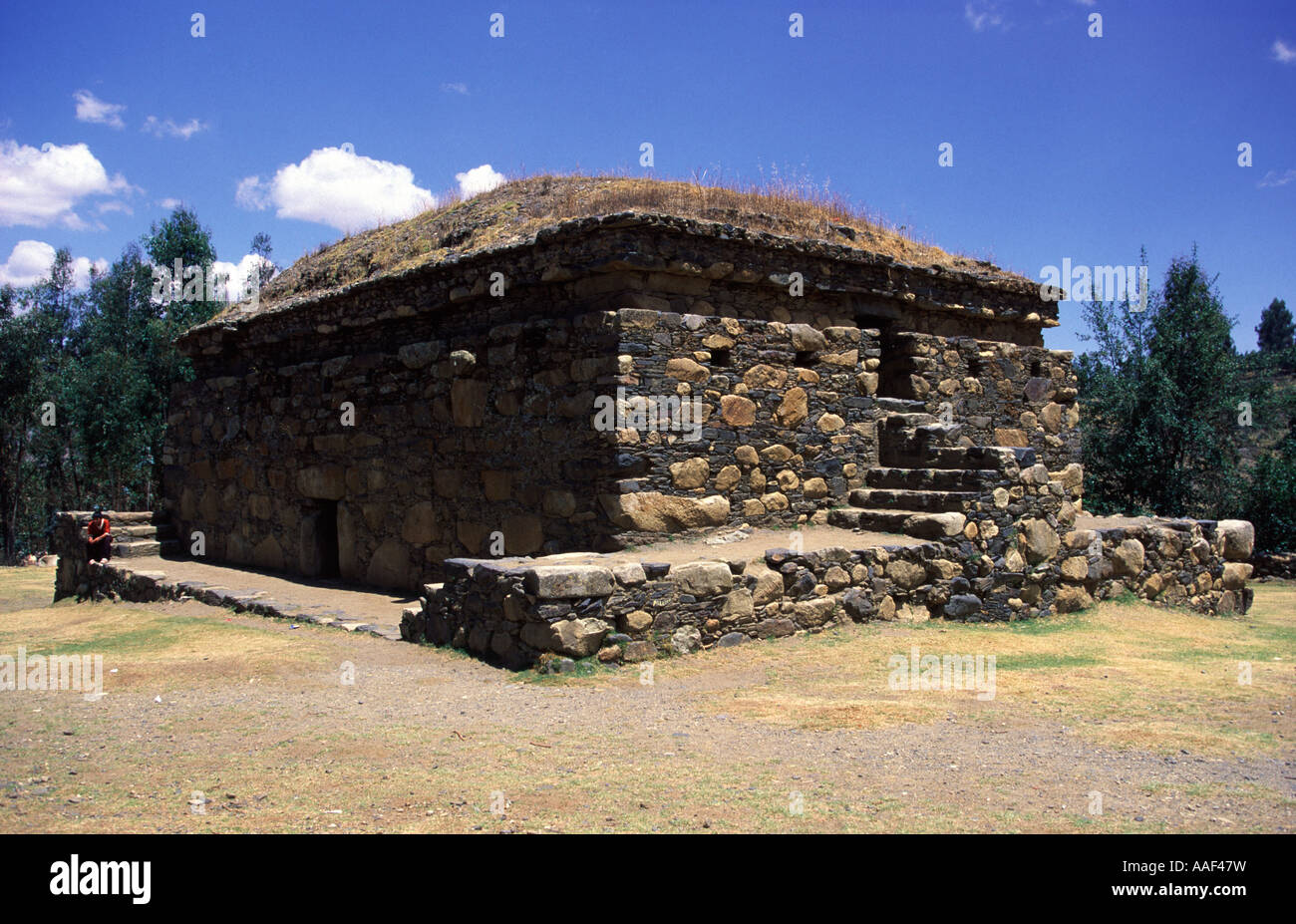 Ruins of Wilkawain Recuay culture Huaraz Peru Stock Photo - Alamy