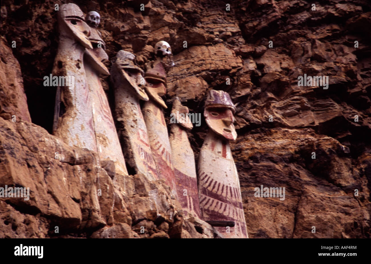 Urn graves at Karajia Peru Stock Photo - Alamy
