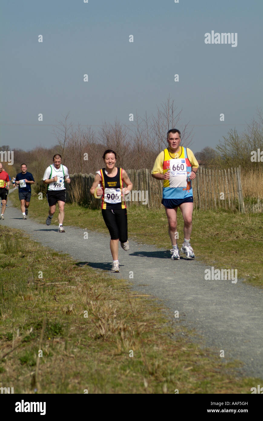 Runners in half marathon Stock Photo - Alamy