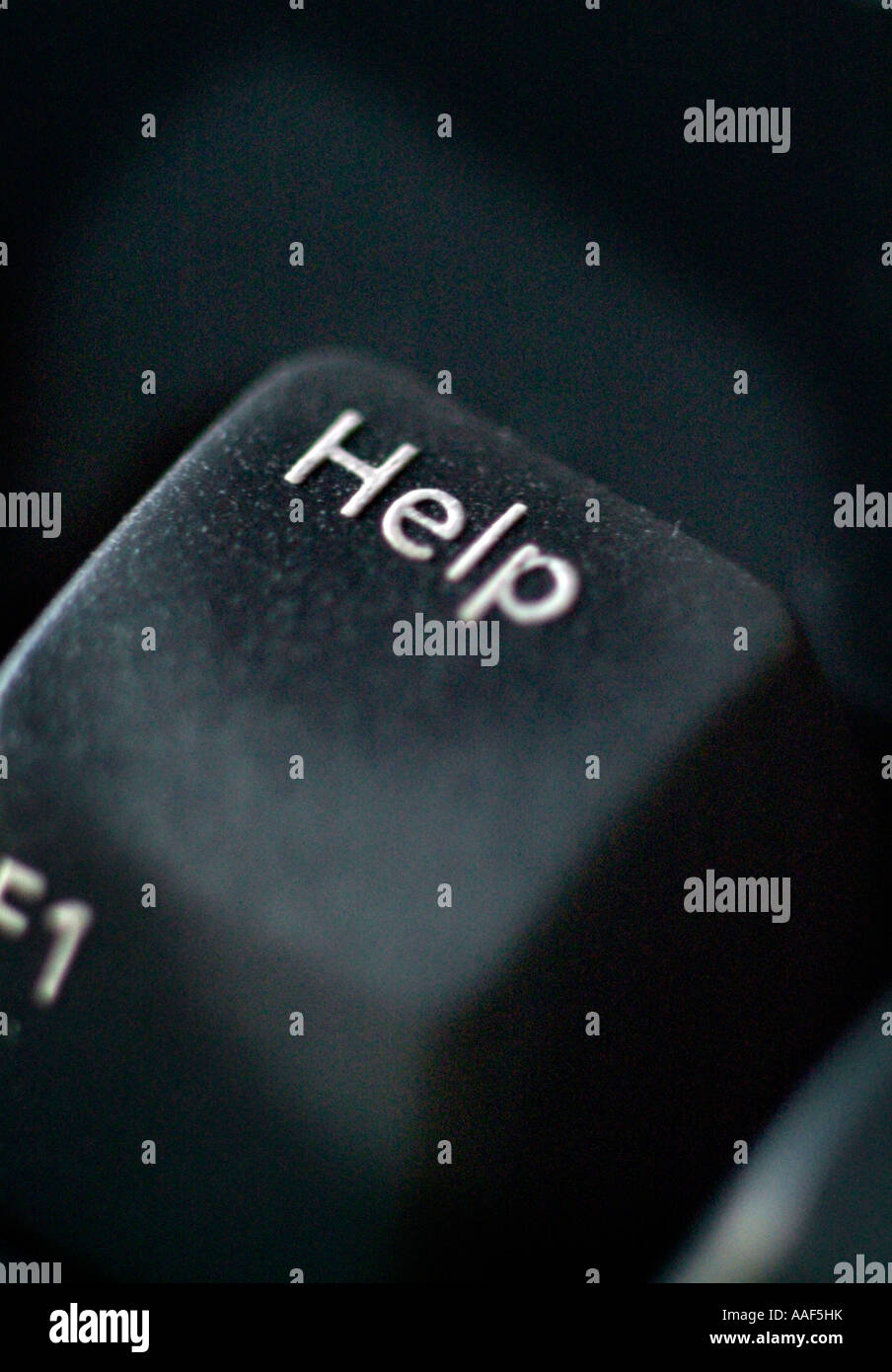 computer help button Stock Photo - Alamy