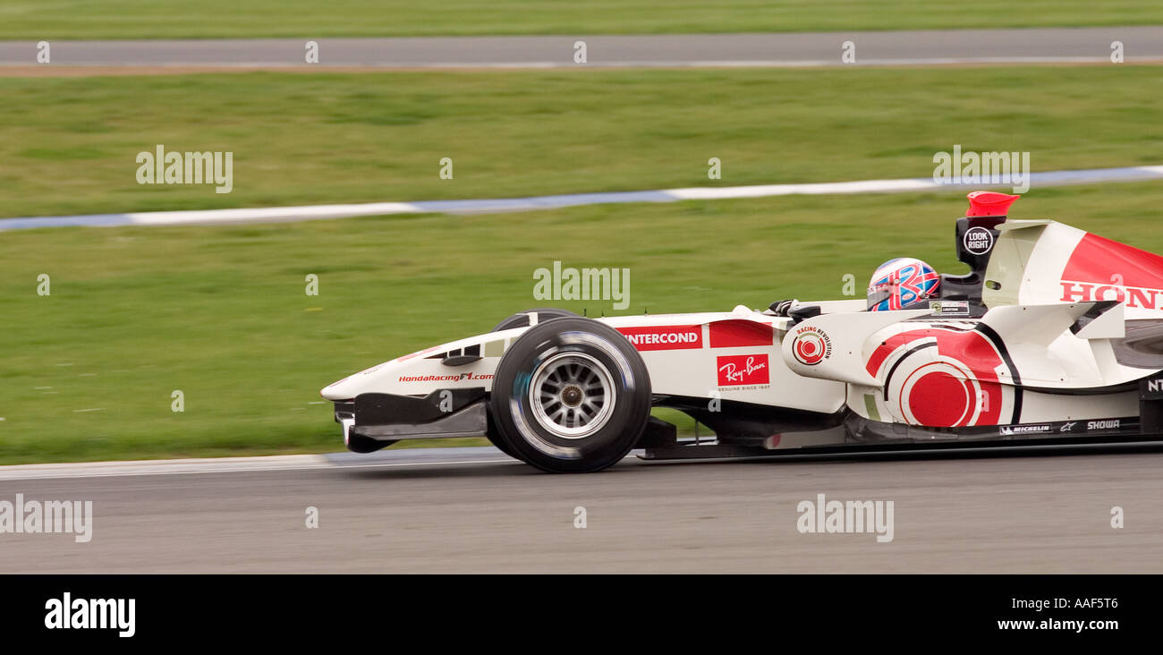 Jenson Button Honda Racing Stock Photo - Alamy