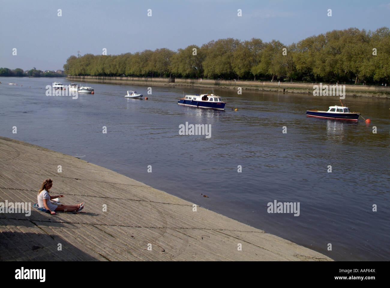 River Thames at Putney Stock Photo - Alamy