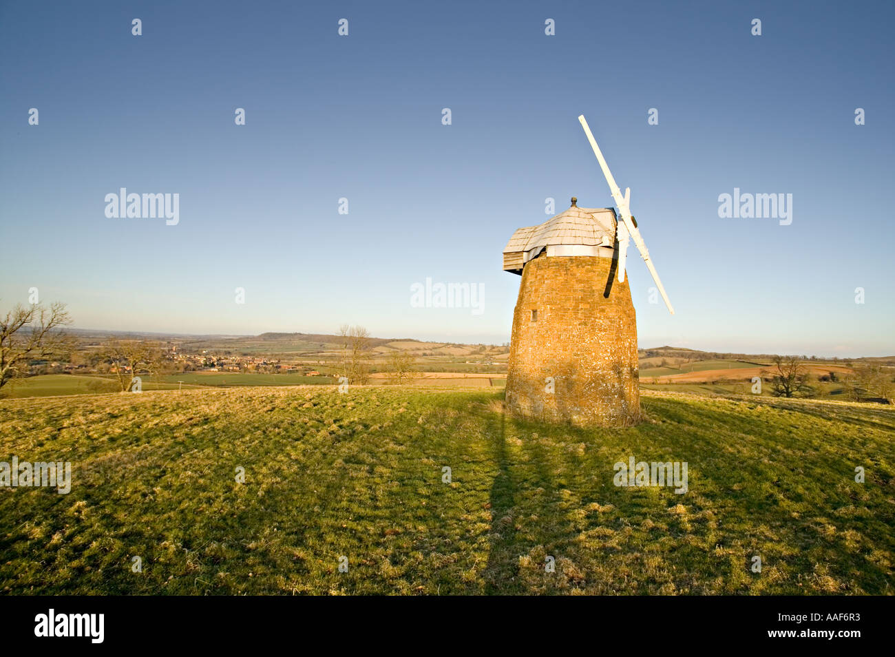 Tysoe Windmill at Dusk Stock Photo - Alamy