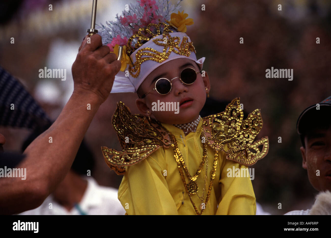Shinpyu novitiation ceremony Myanmar Stock Photo - Alamy
