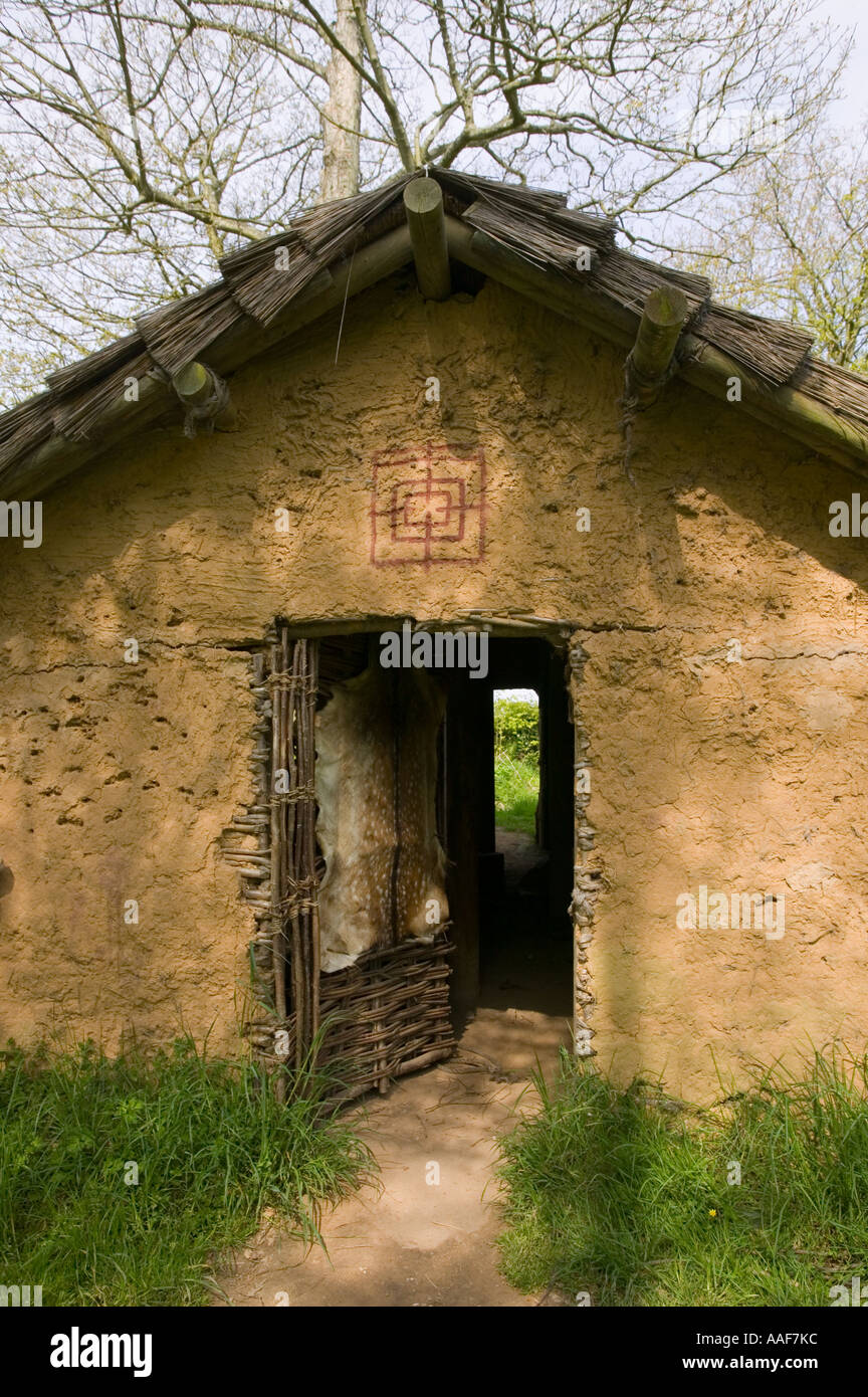 Reconstruction of Interior of Neolithic House Stock Photo - Alamy