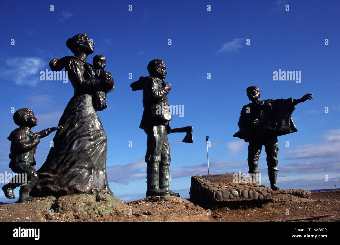 Monument for German emigrants Puerto Montt Chile Stock Photo - Alamy