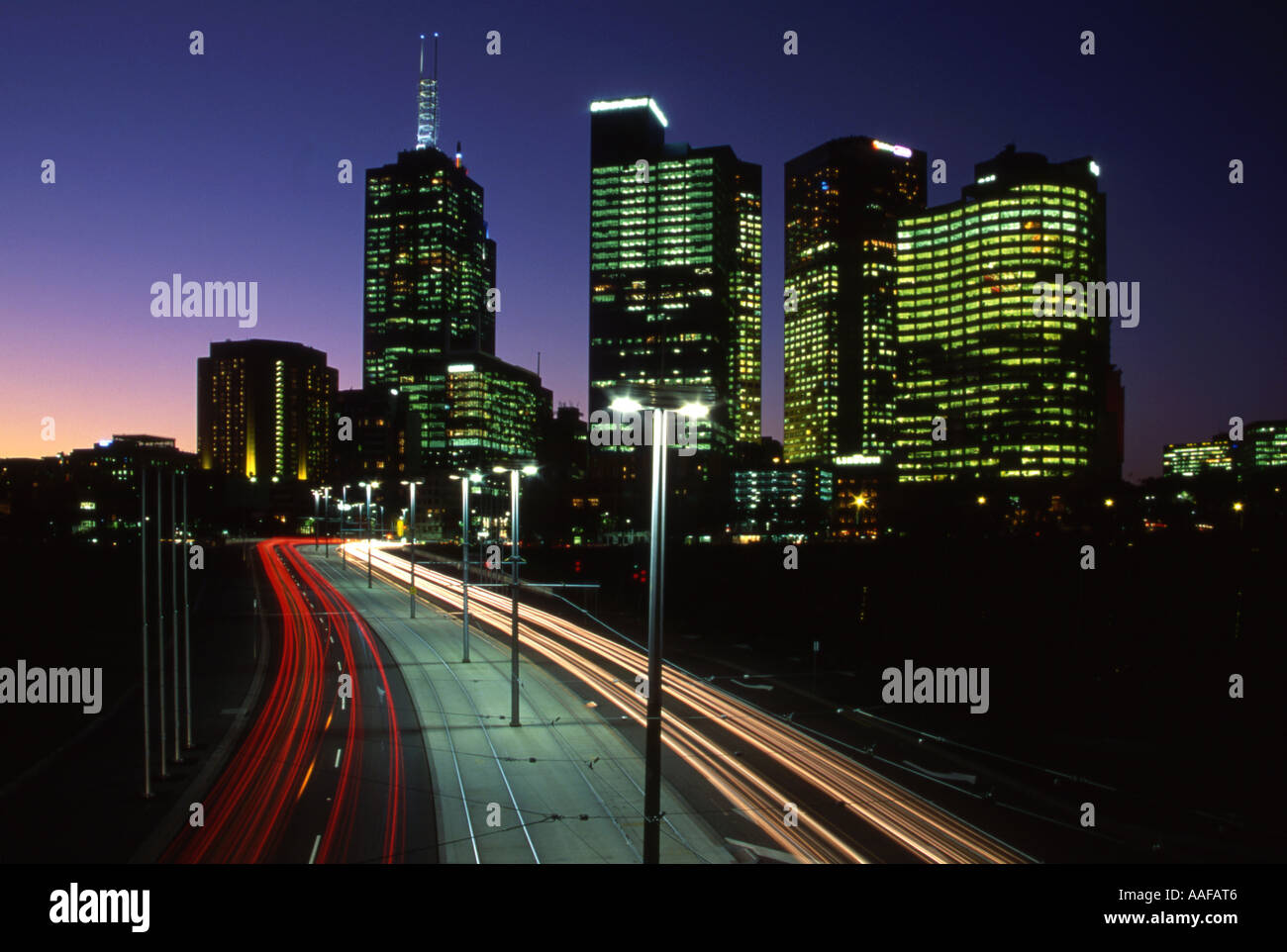 Melbourne night timelapse hi-res stock photography and images - Alamy