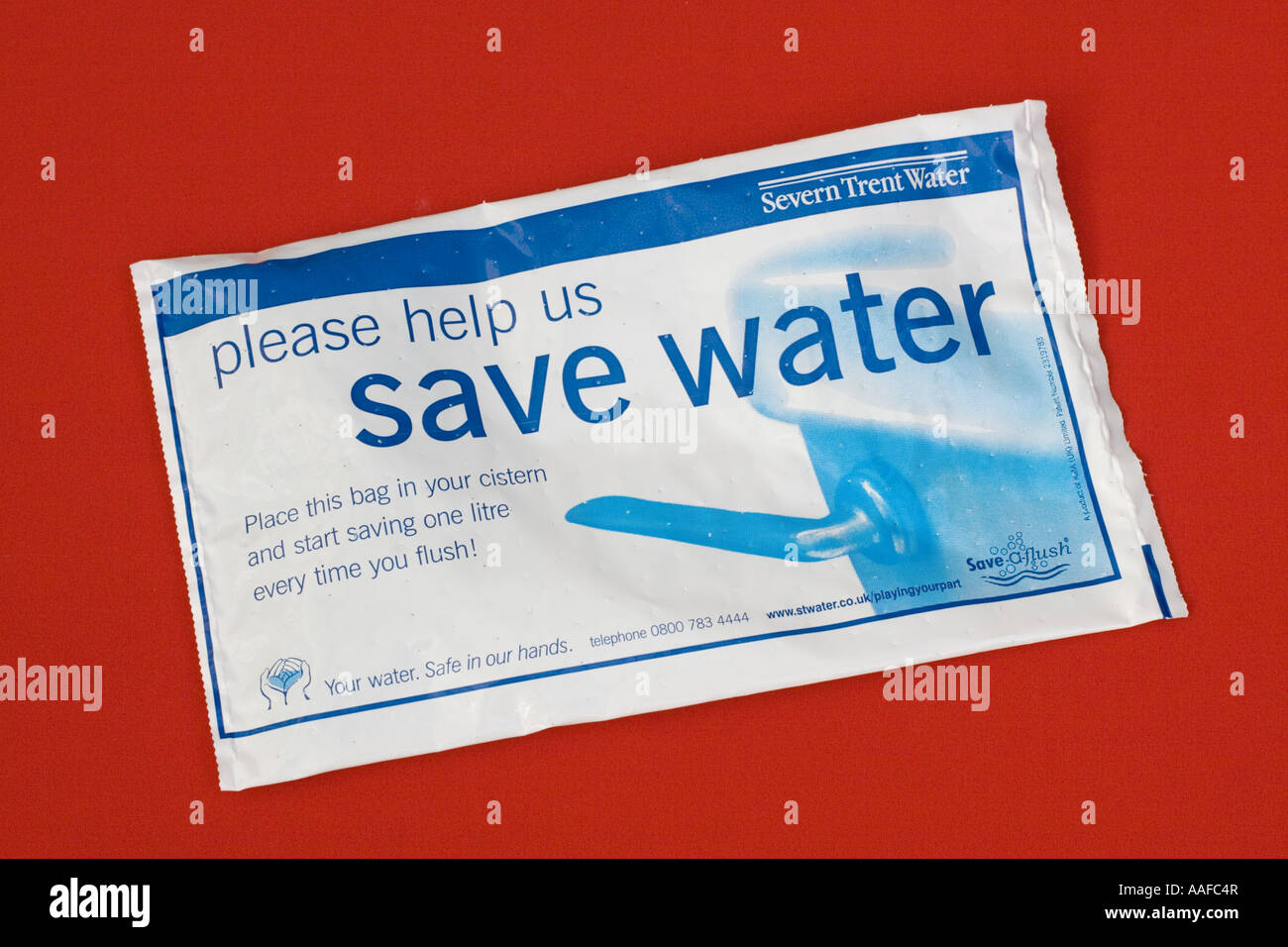 Water hippo saveaflush bags provided free by Severn Trent Water ...