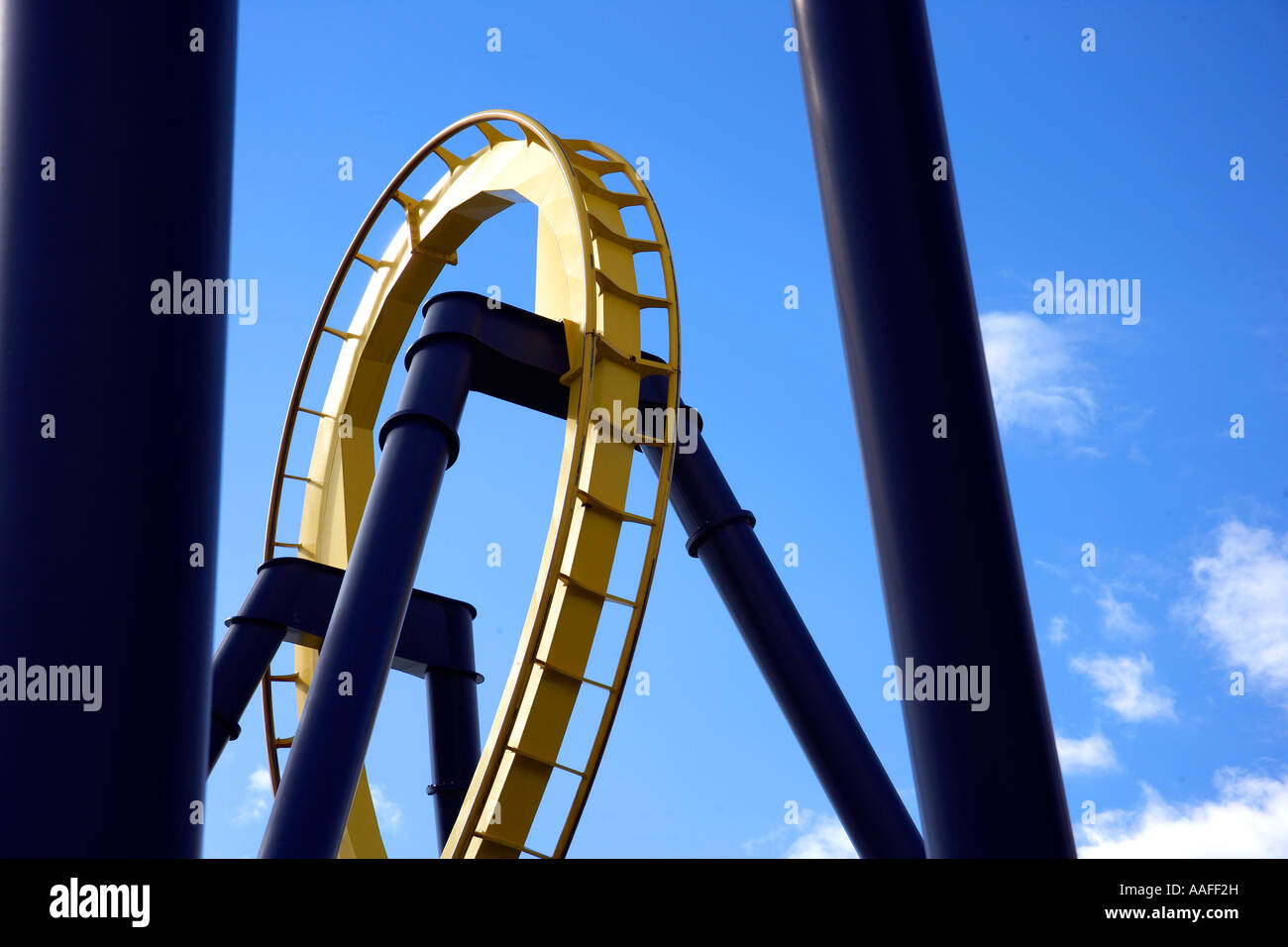 Roller Coaster Amusement Ride Stock Photo - Alamy