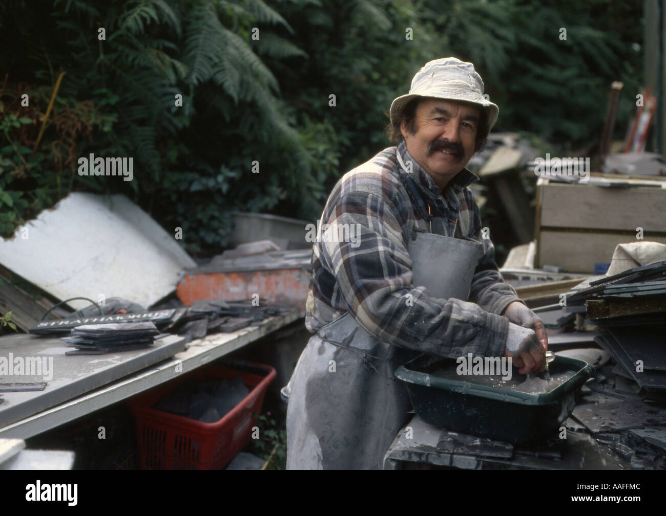 senior crafts man at work Stock Photo - Alamy