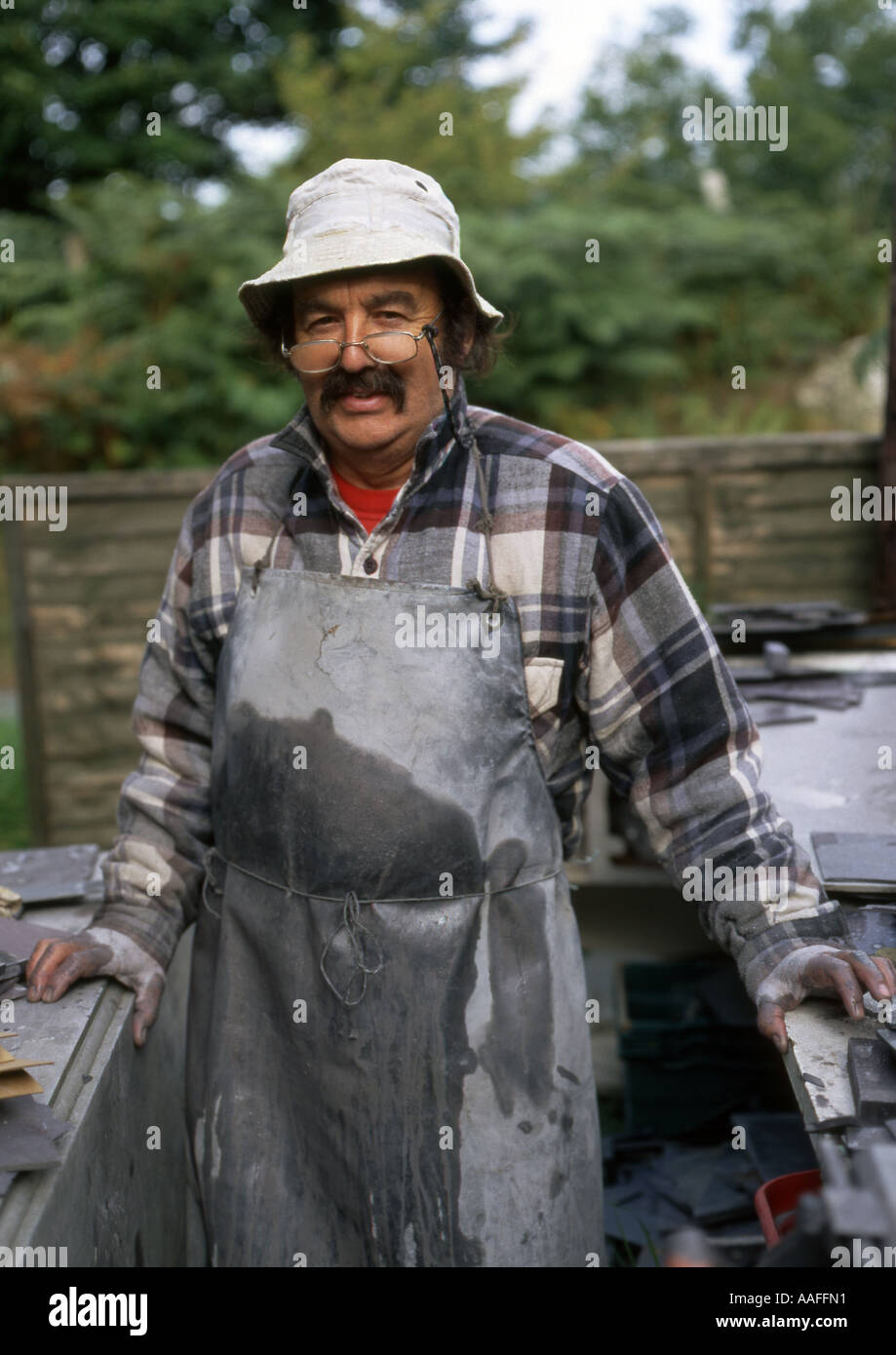 senior crafts man at work Stock Photo - Alamy