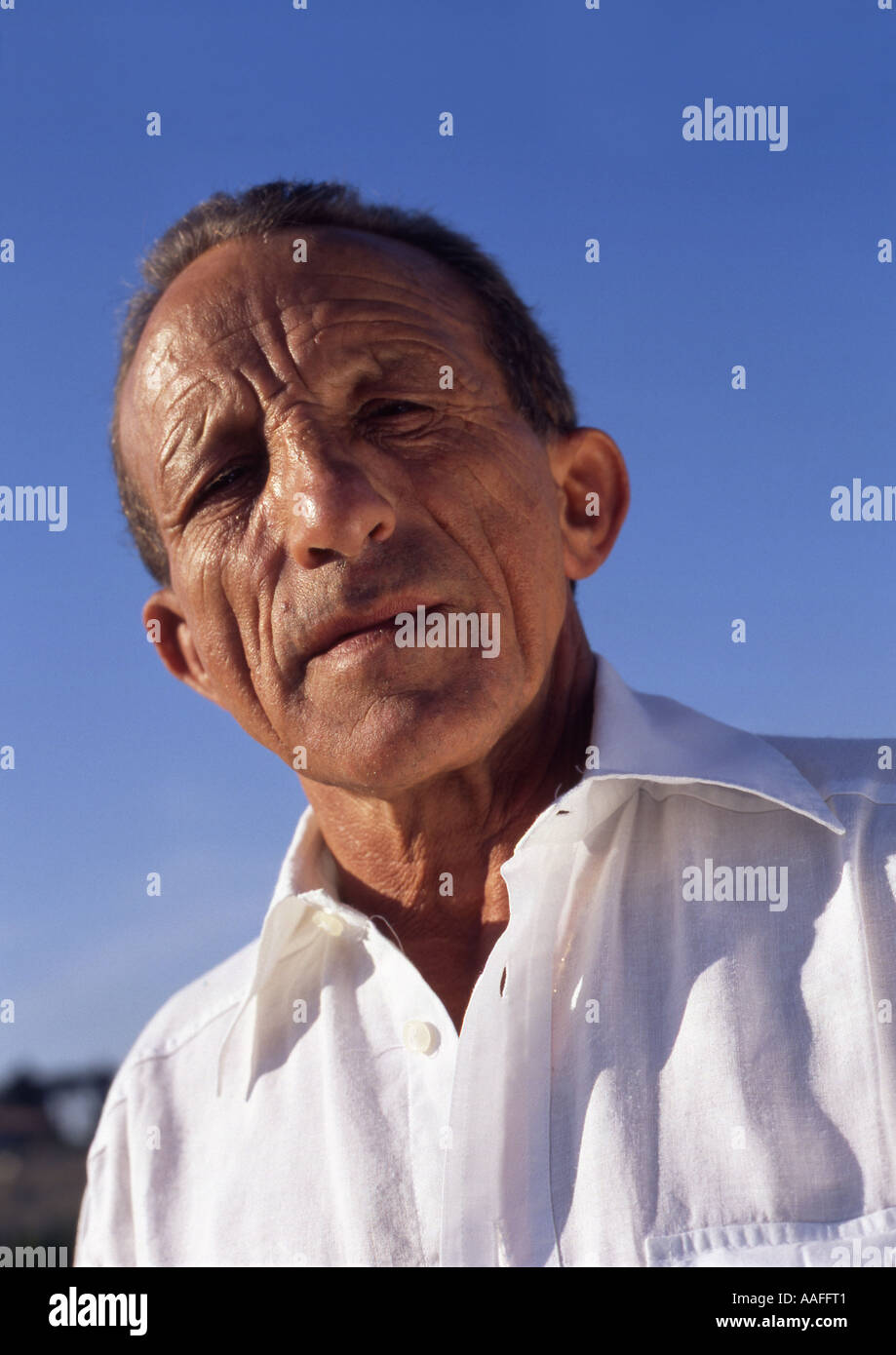 angry senior man portrait Stock Photo - Alamy