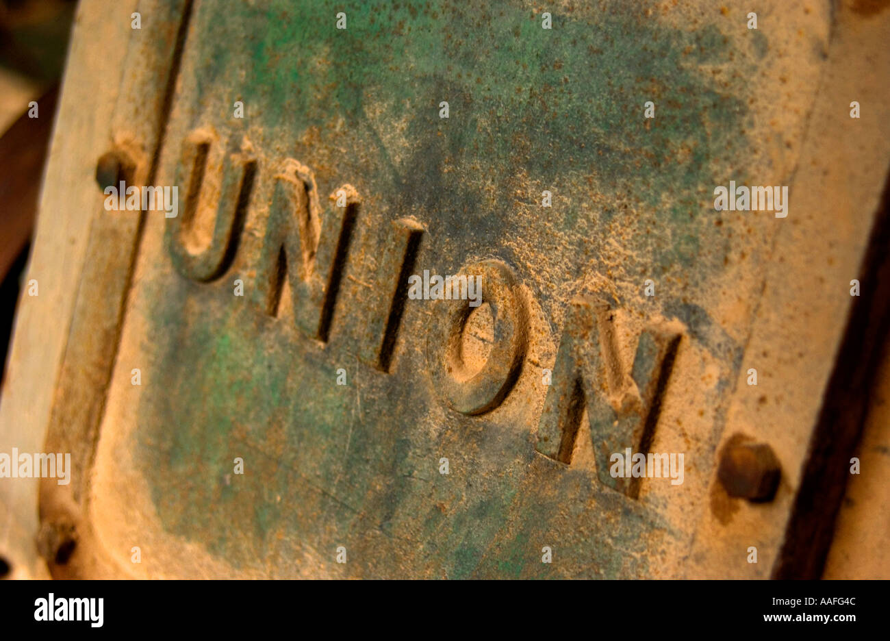 Rusting metal shop sign hi-res stock photography and images - Alamy