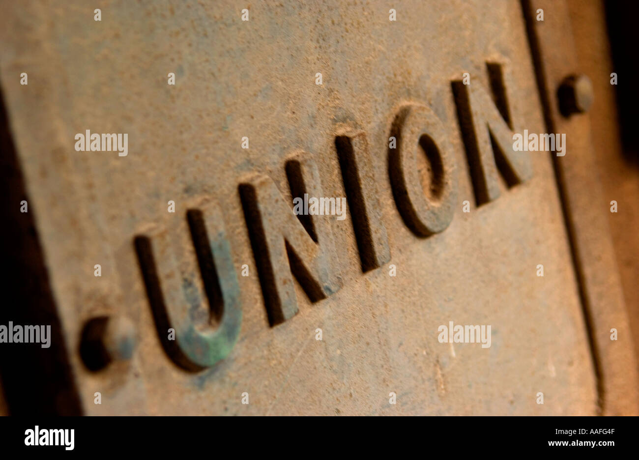 Rusting metal shop sign hi-res stock photography and images - Alamy