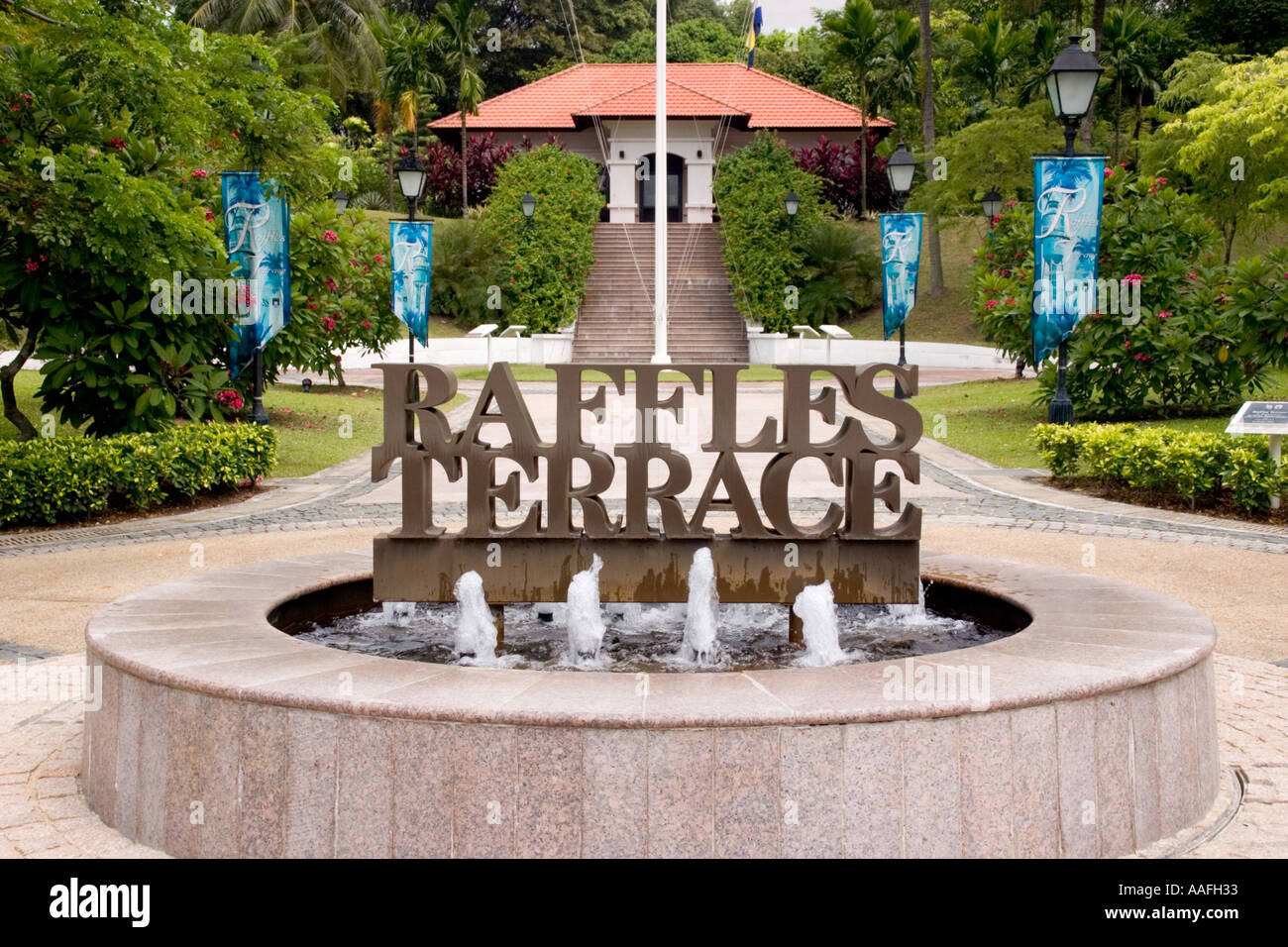 Raffles Terrace in Fort Canning Park Singapore Stock Photo - Alamy