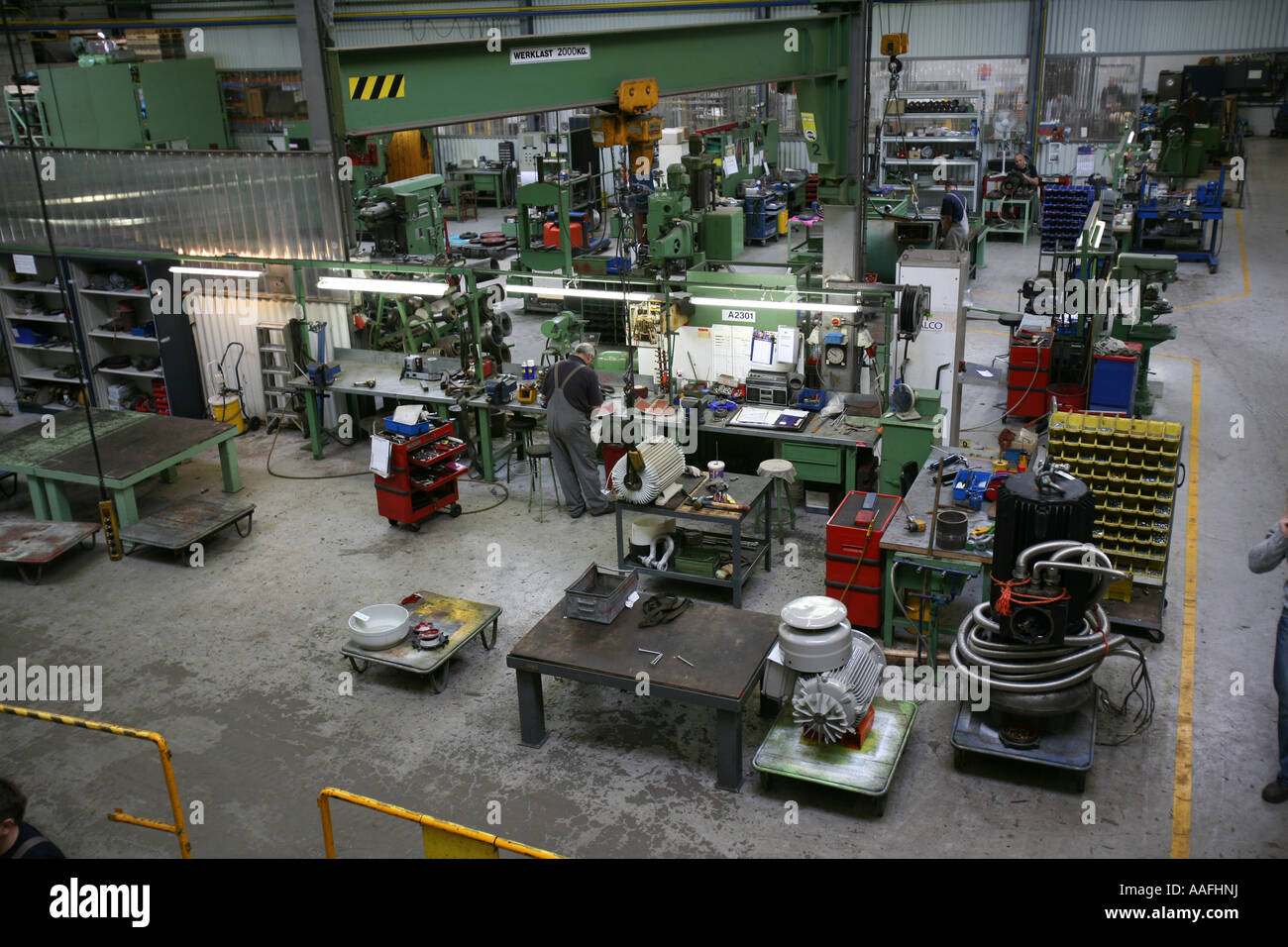 A maintenance and construction workshop where they repair electro ...