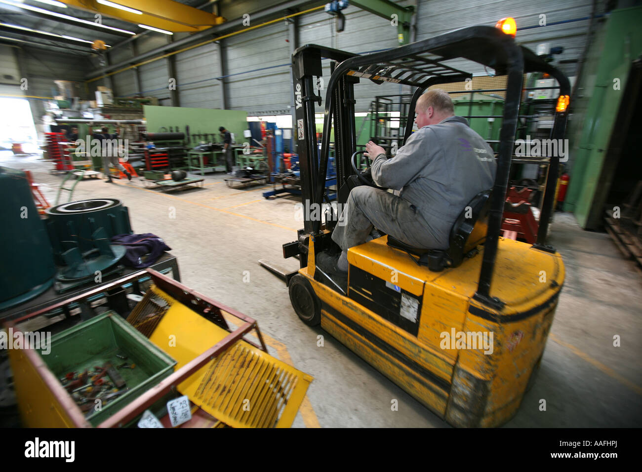 A maintenance and construction workshop where they repair electro ...