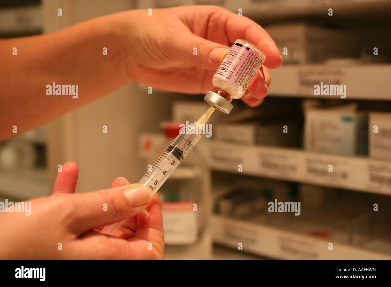 Nurse working at the Leiden University Hospital editorial use only no ...