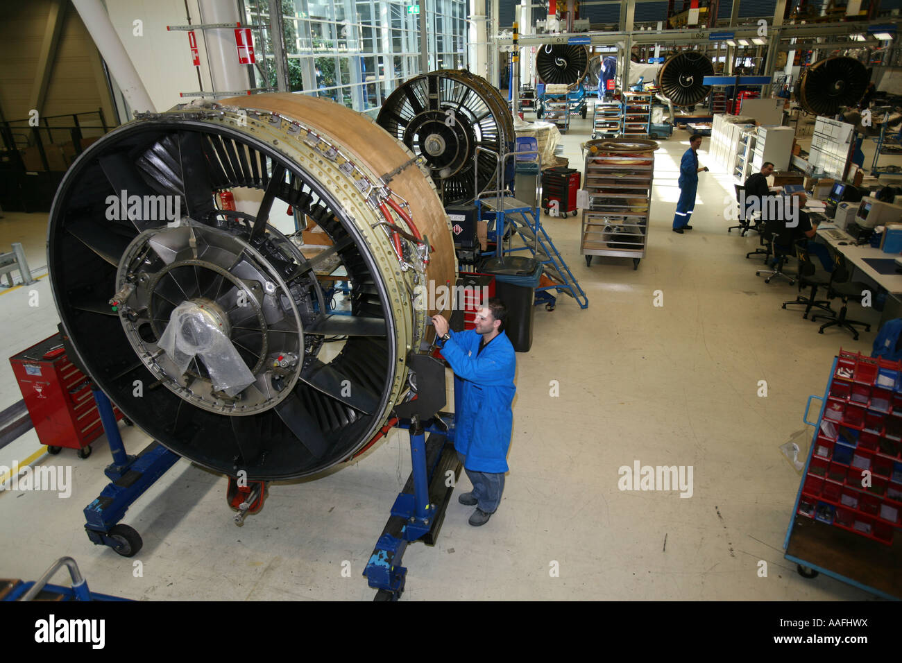 A maintenance and construction workshop where they repair electro ...