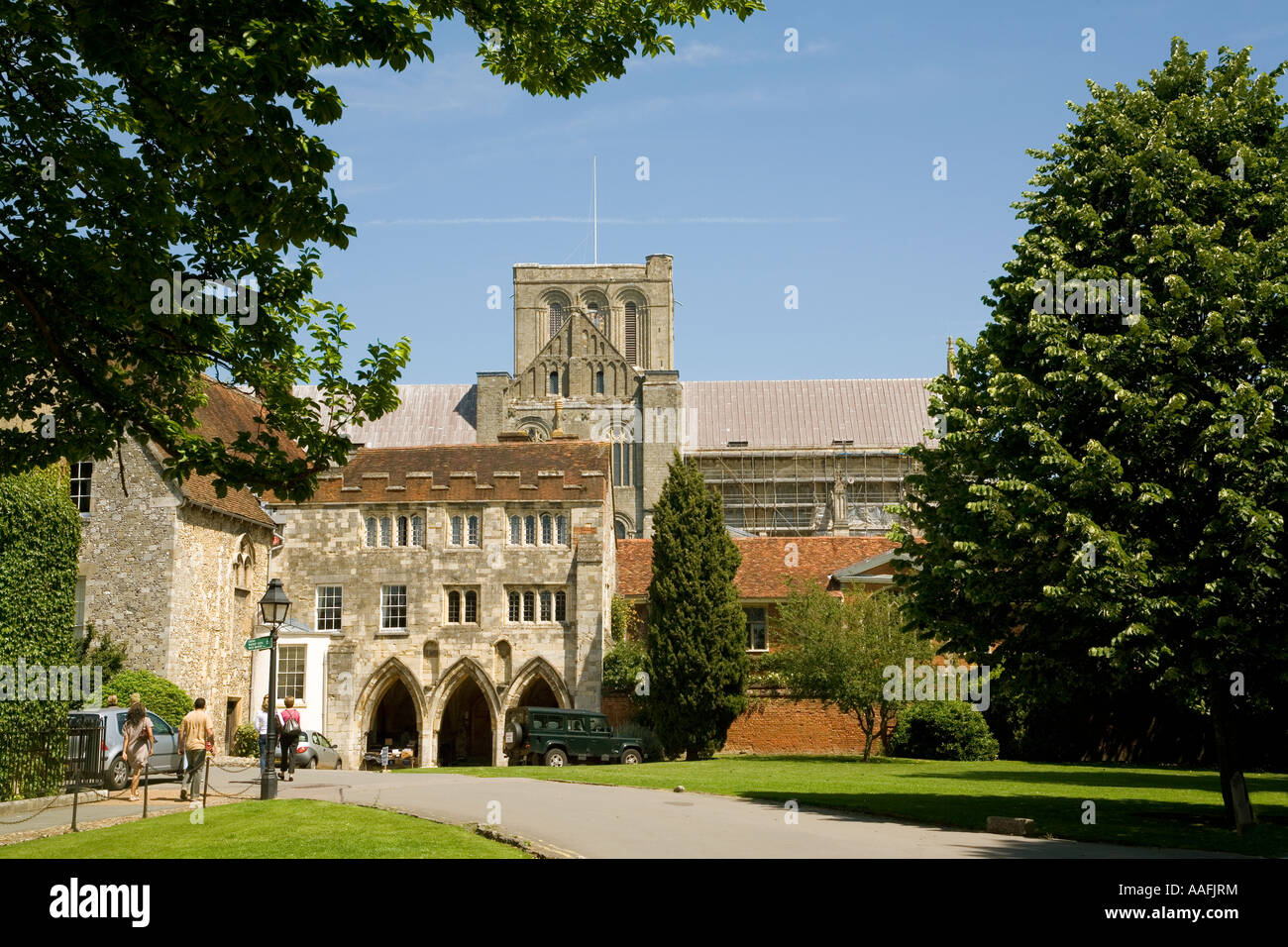 England. hampshire. Winchester. cathedral & deanery Stock Photo - Alamy