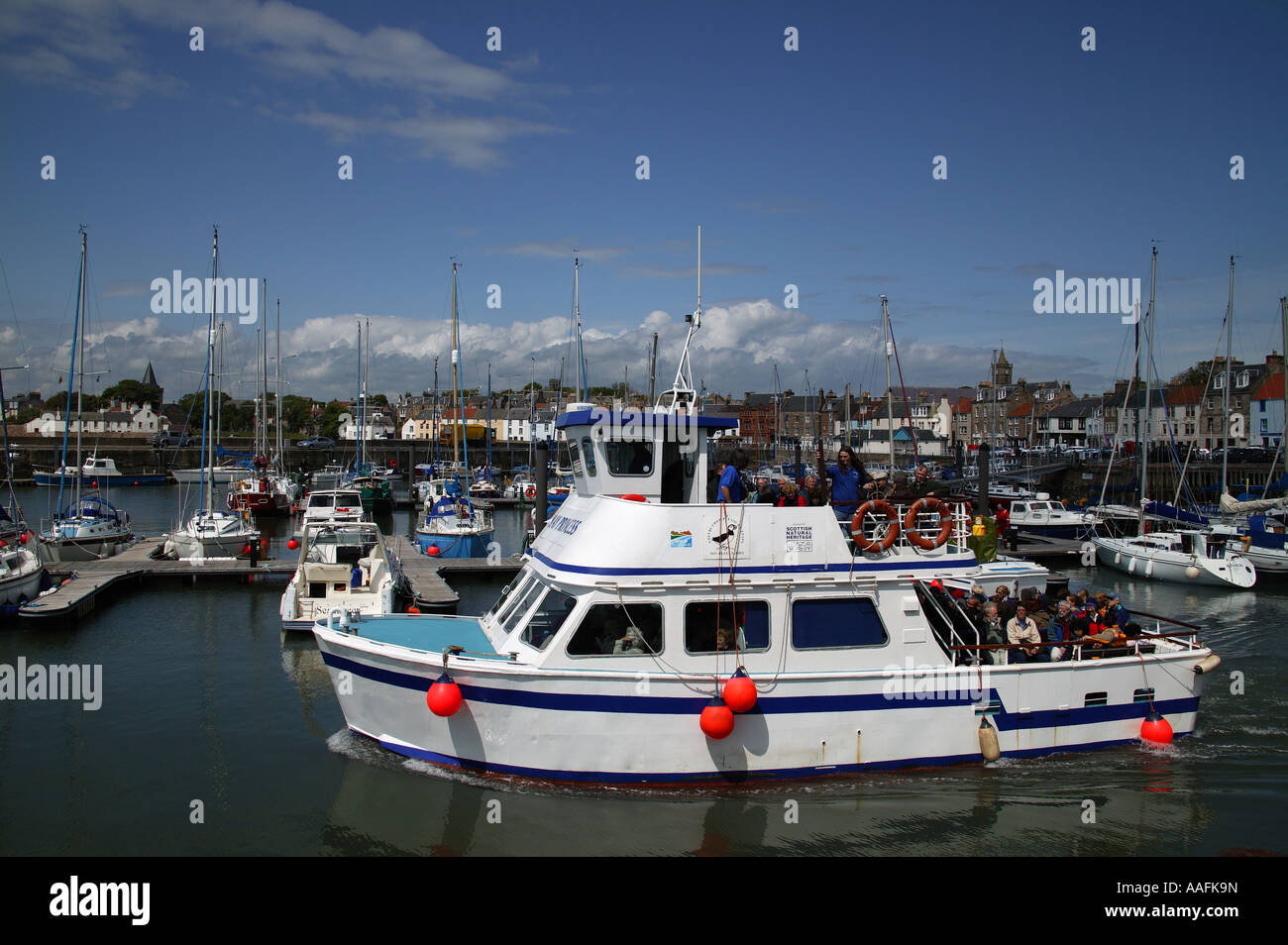 May Princess sailing from Anstruther Harbour, Fife, Scotland Europe for ...