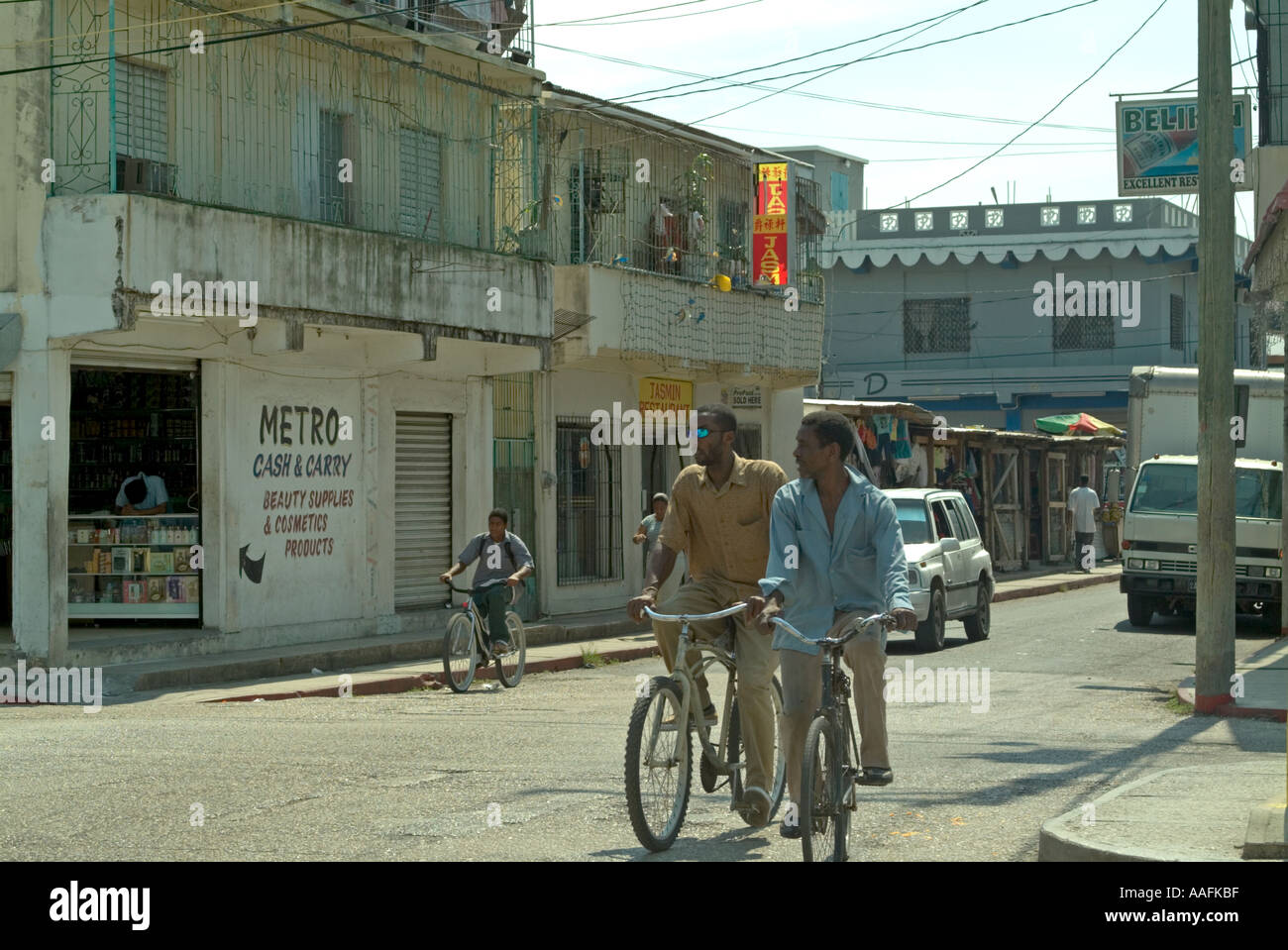 Streets of Belize Central America Stock Photo - Alamy