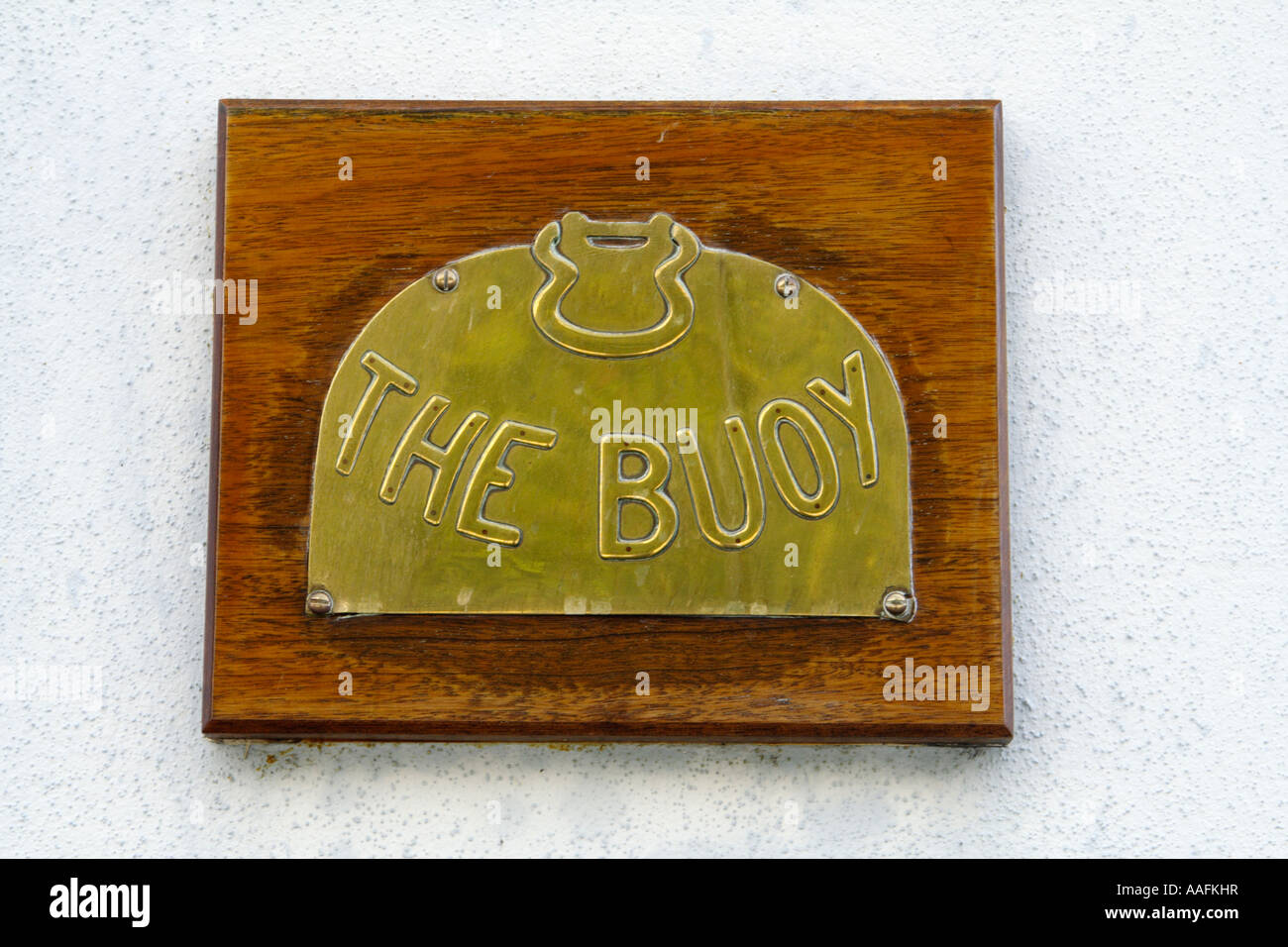 Brass nameplate, UK Stock Photo - Alamy