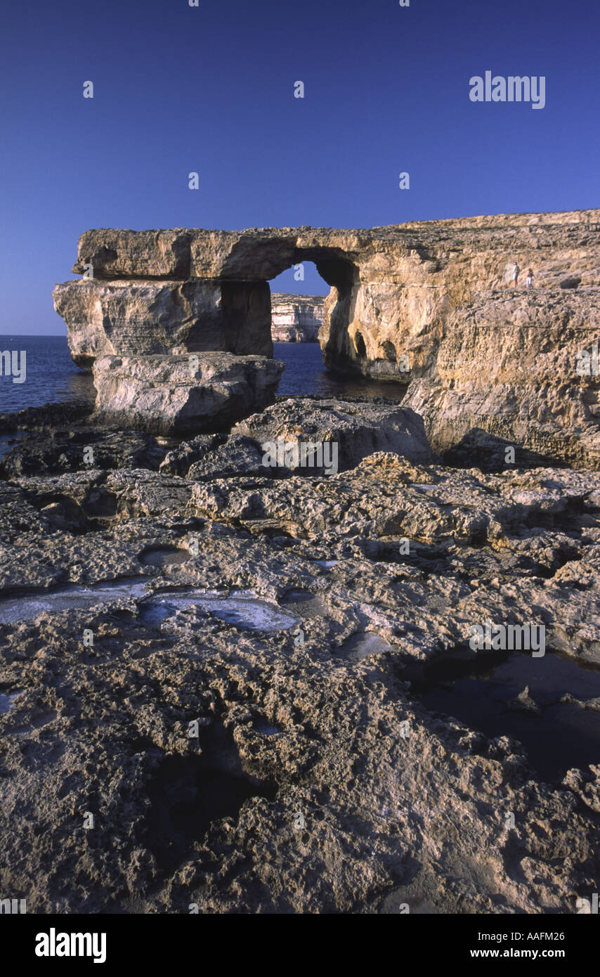 Azure window Dwejra Bay Malta Stock Photo - Alamy