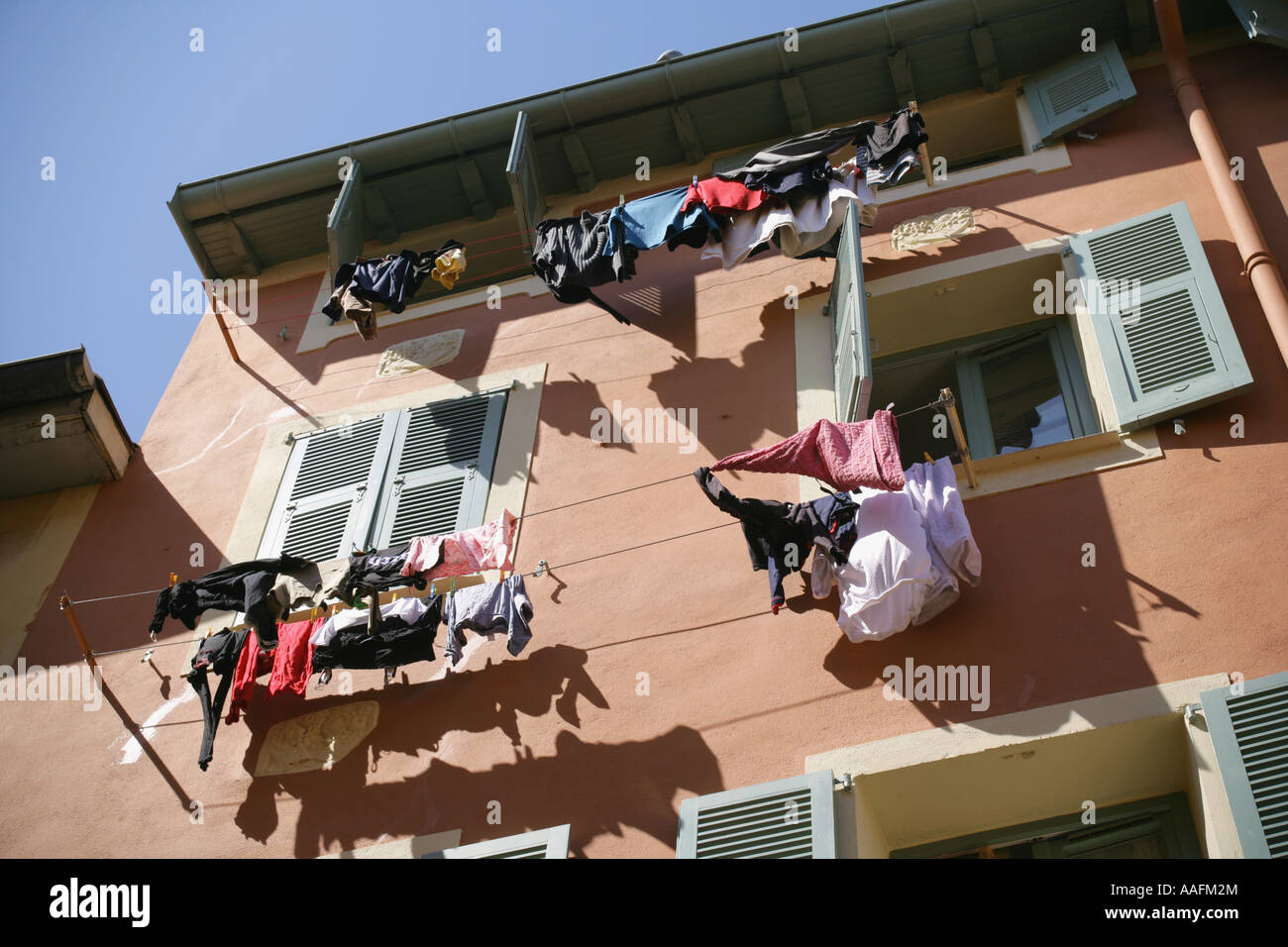 Washing hung up hi-res stock photography and images - Alamy