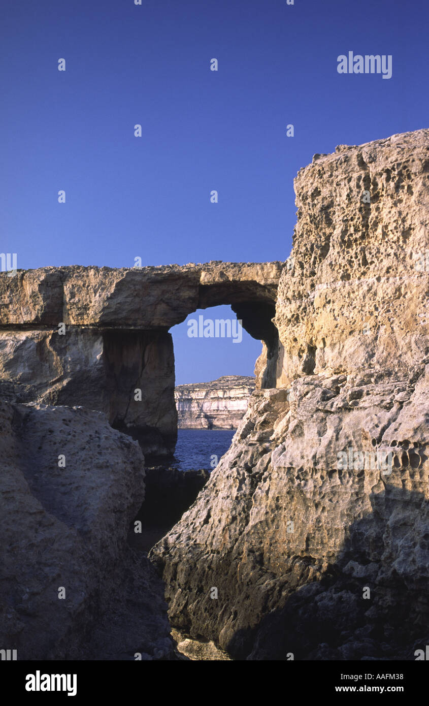 Azure window Dwejra Bay Malta Stock Photo - Alamy