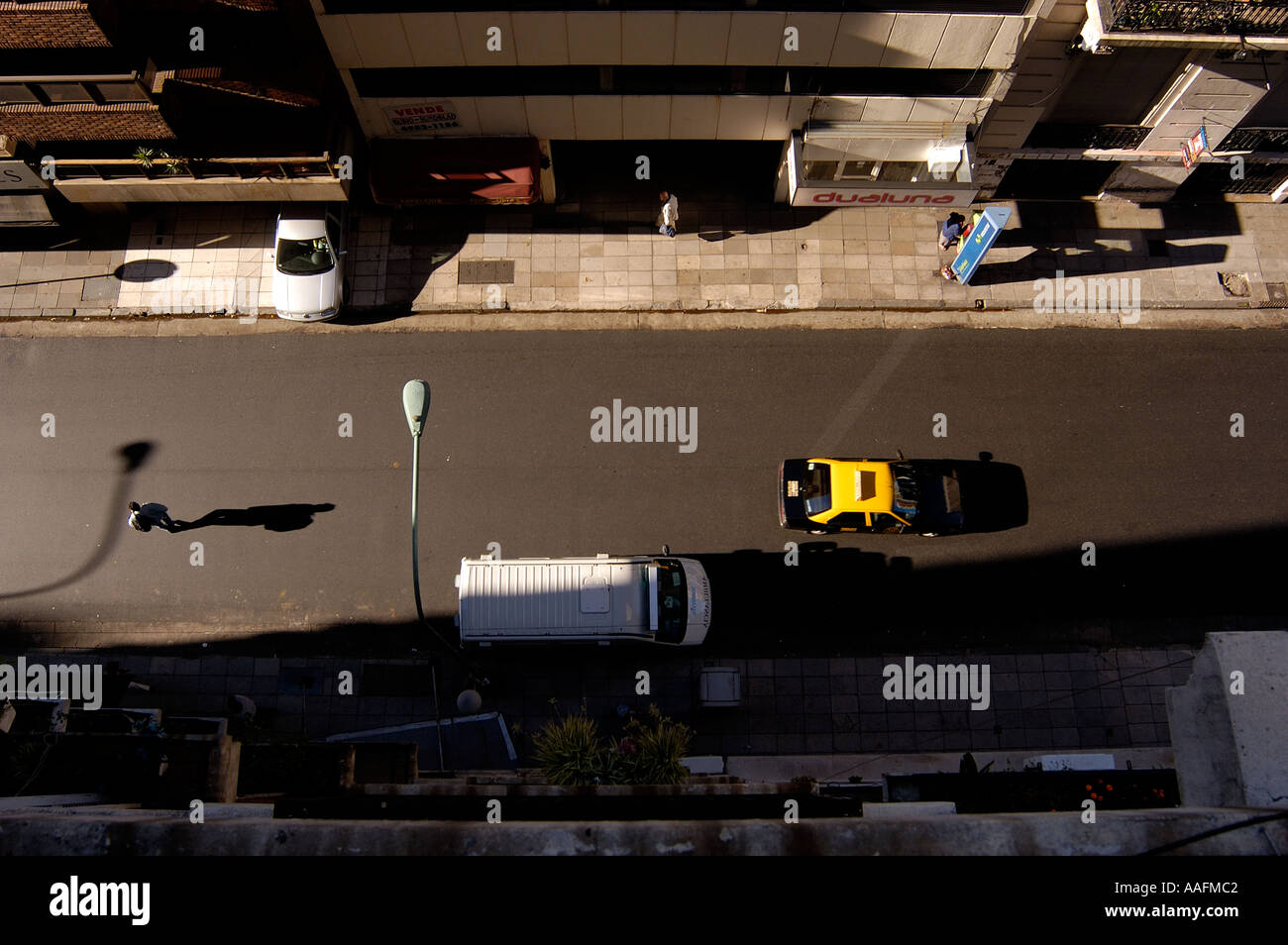 Street scene view from top Stock Photo - Alamy