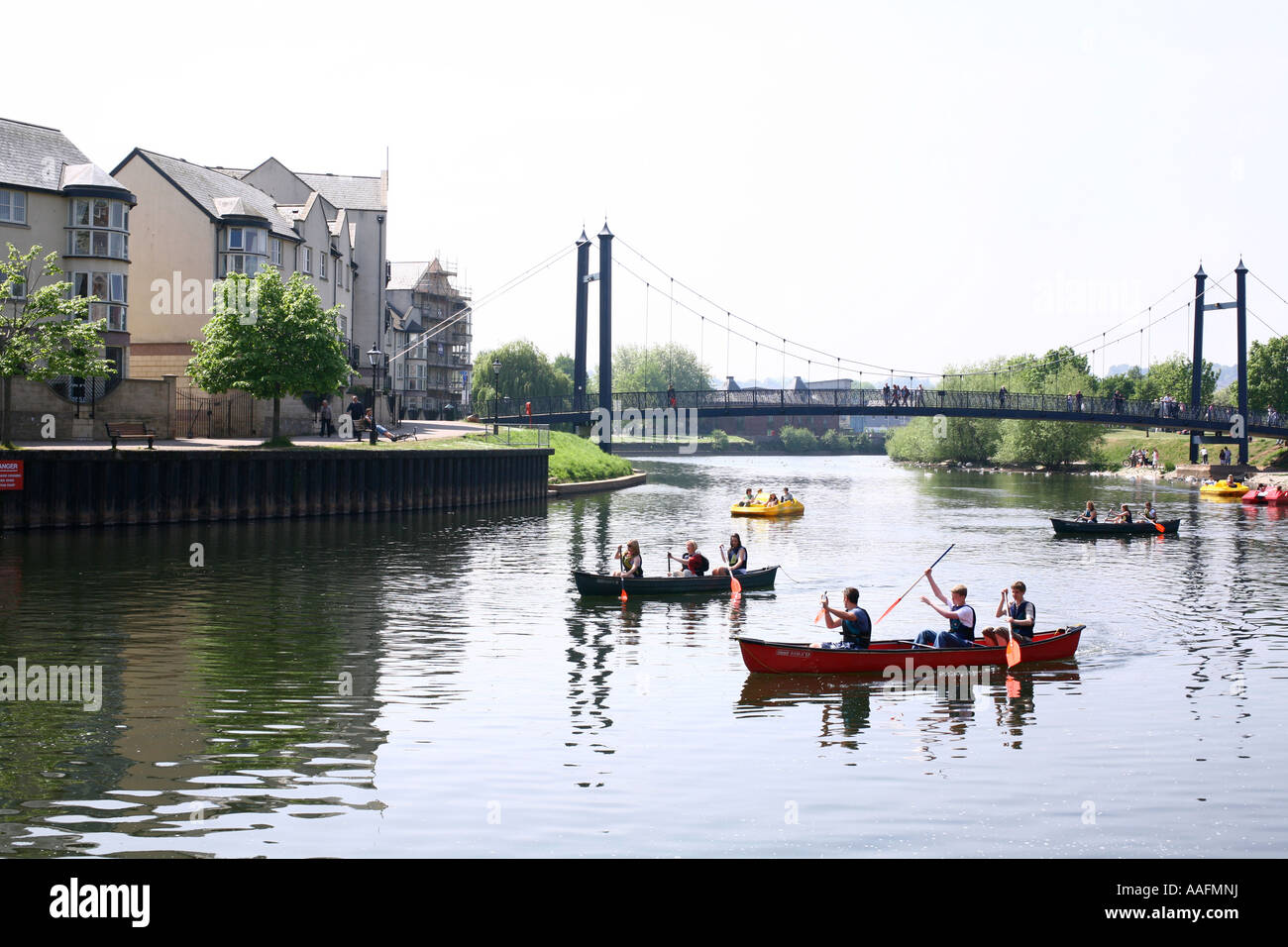 The Quay and River Exe, Exeter, Devon, England Stock Photo - Alamy