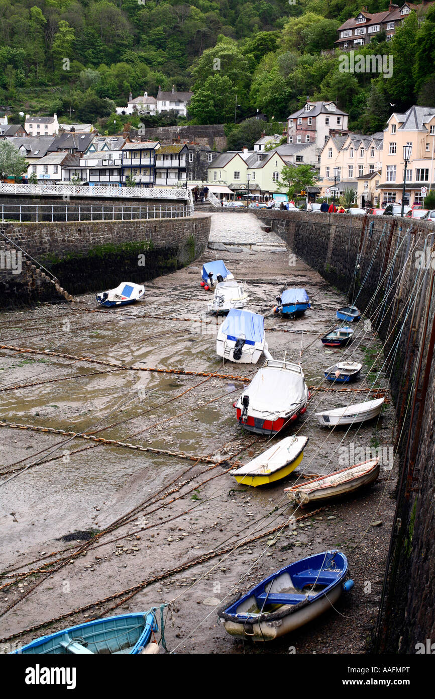 Harbour in Lynmouth, Devon, England Stock Photo - Alamy