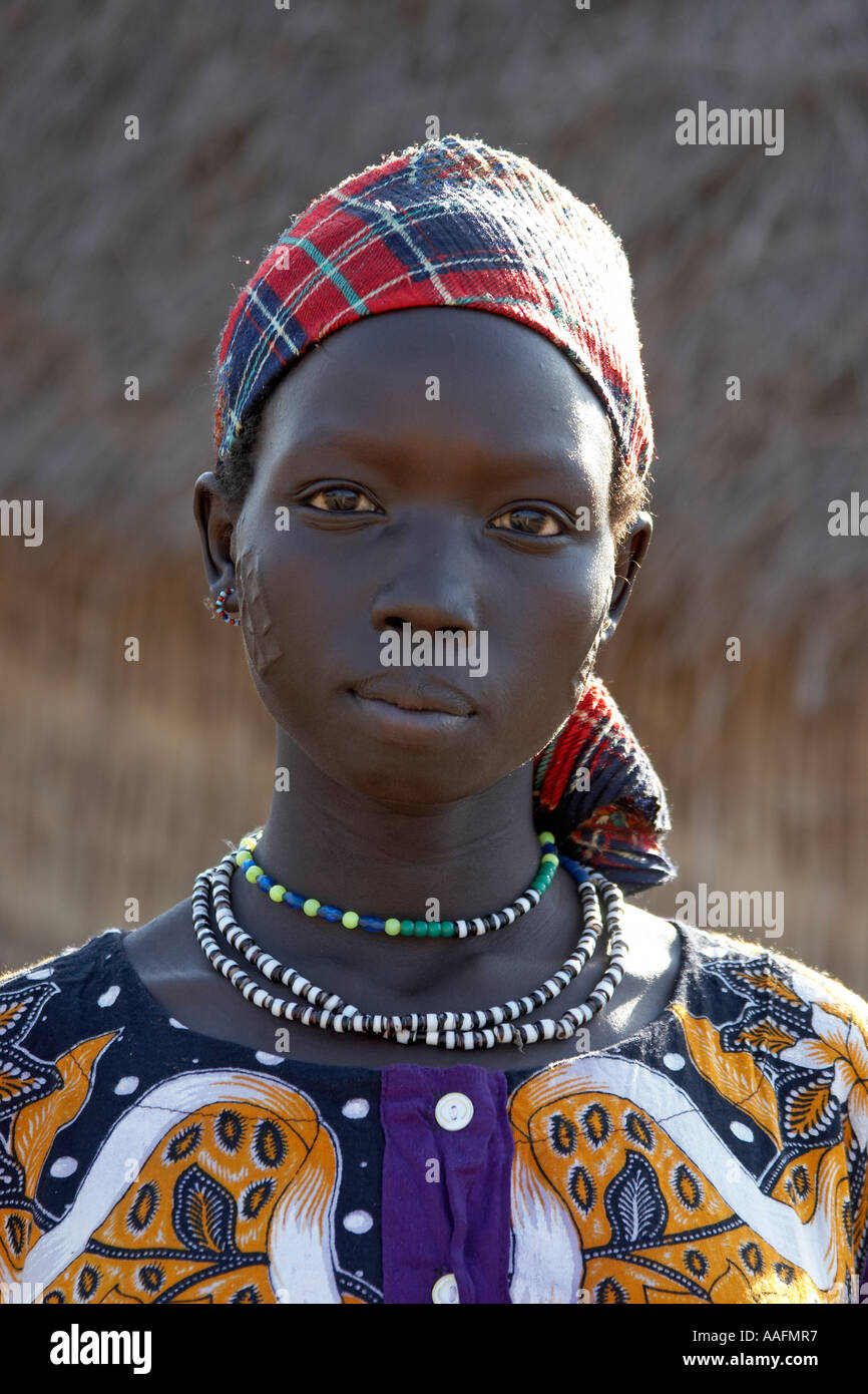 Woman scarification on face hi-res stock photography and images - Alamy