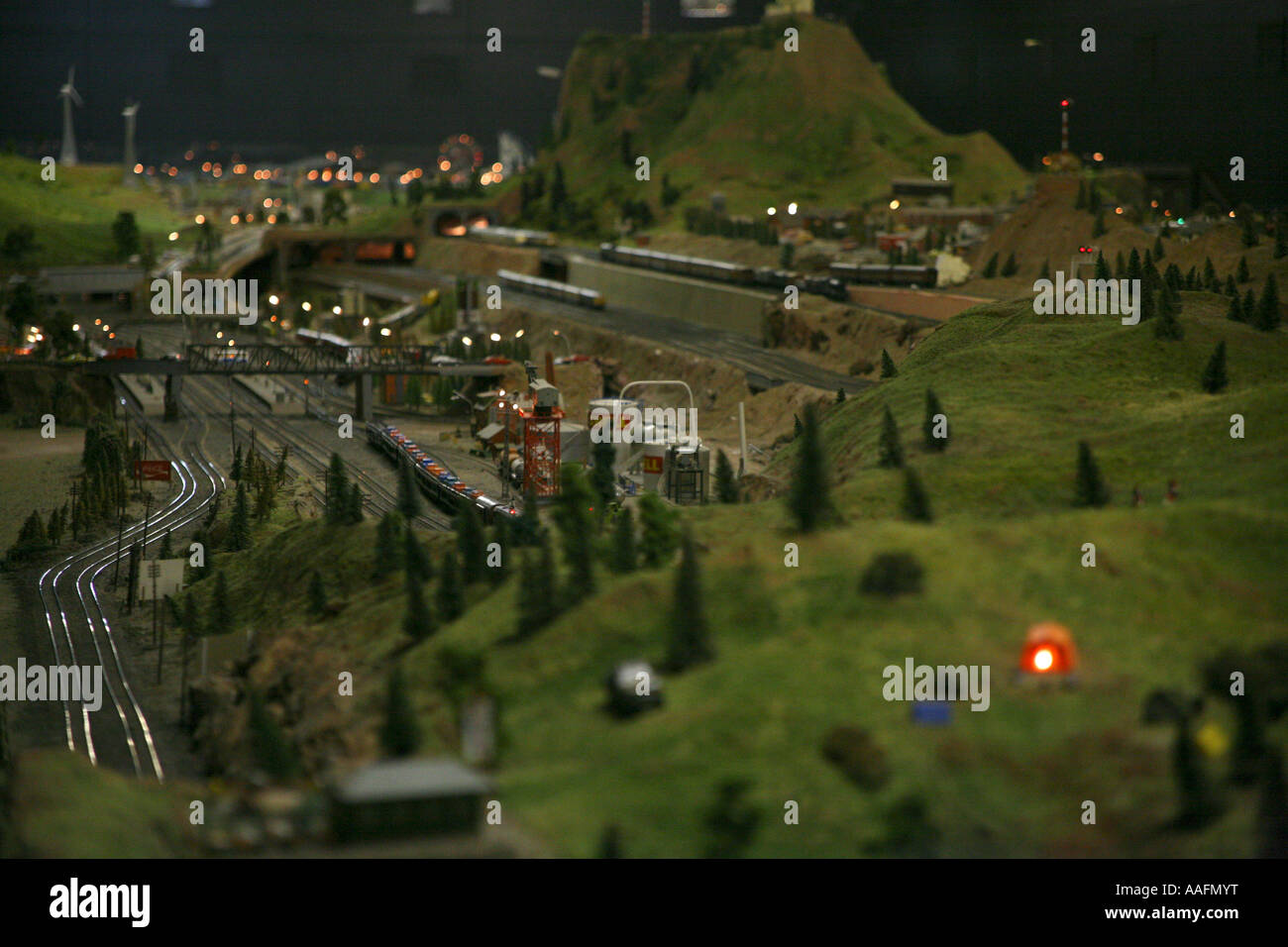 Emerald Lake Model Railway, near Puffing Billy Station, Victoria Stock ...