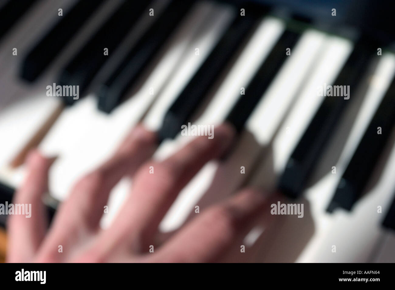 Piano keyboard close up Stock Photo - Alamy
