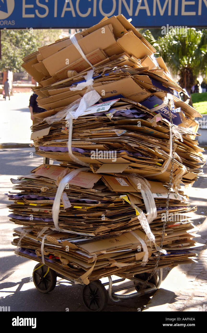 Paper cardboard recycling Stock Photo - Alamy